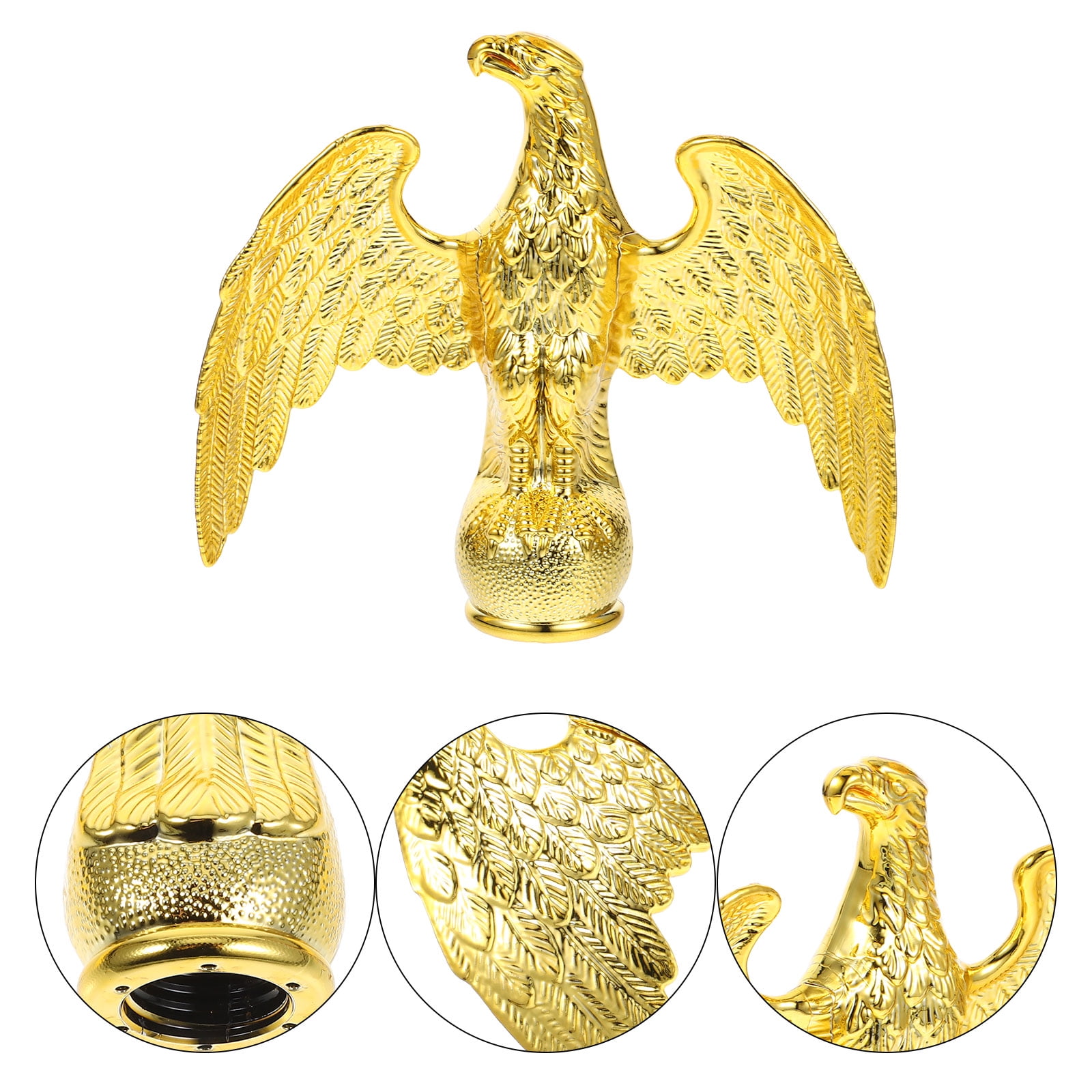 Flag Topper,Delicate Eagle Shape Flag Pole Top Decoration Outdoor Flag ...