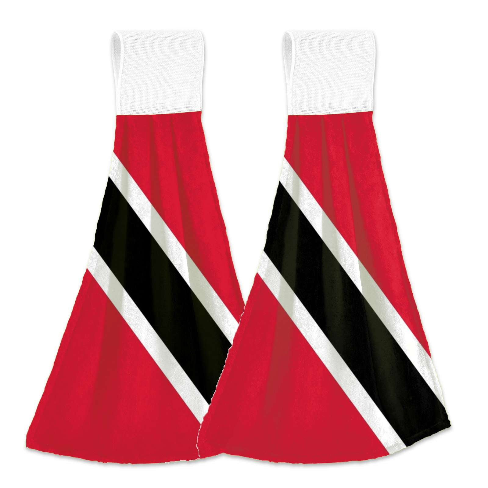 Flag Trinidad Tobago Hanging Kitchen Hand Towels Sets with Loop Hand ...