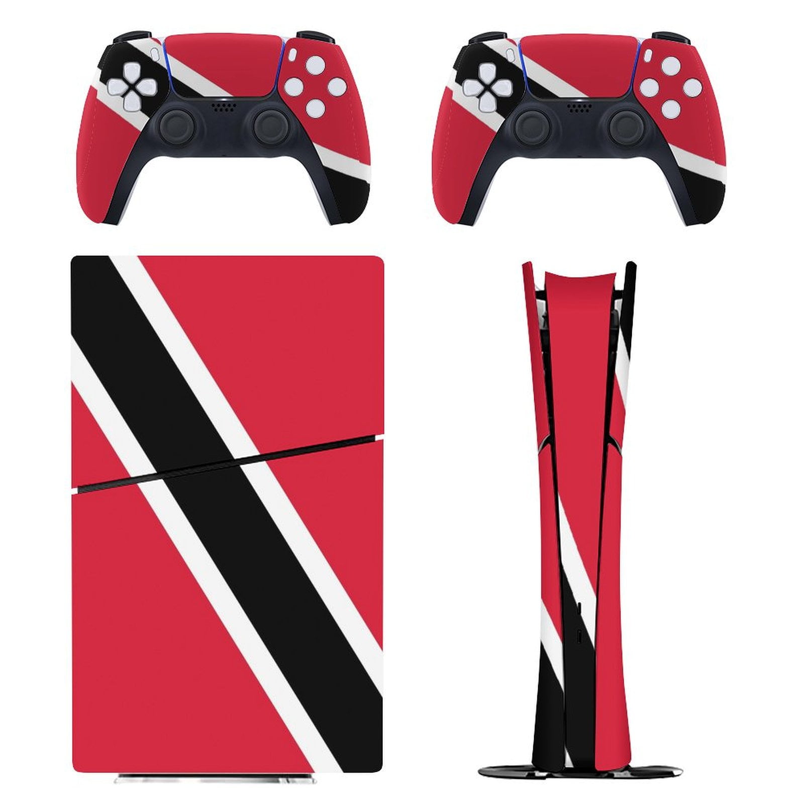 Flag Trinidad Tobago PS5/PS5 Pro/PS5 Slim Digital Disc Skin Sticker For ...