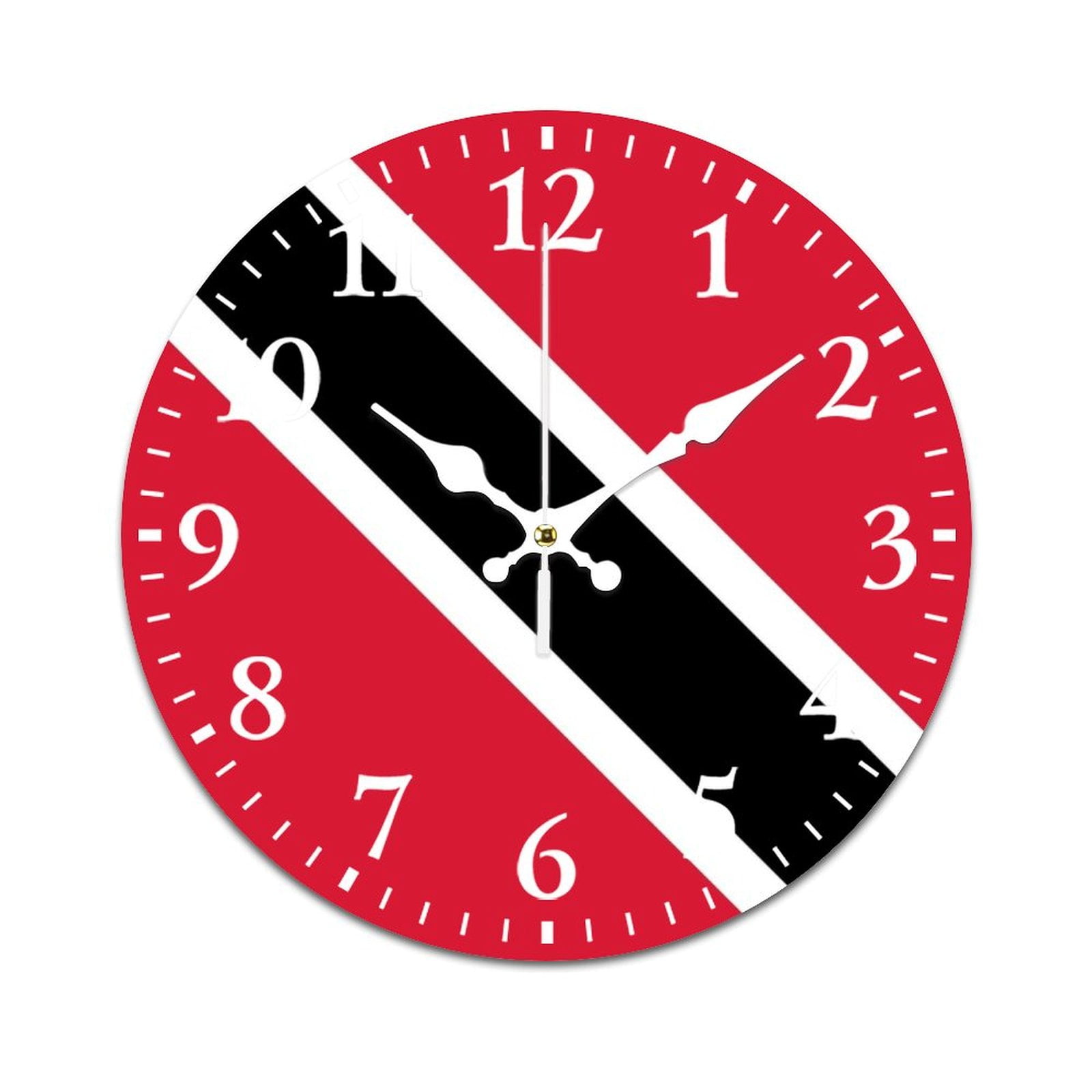 Flag Trinidad Tobago Wall Clock Modern Design Clocks Wall Hanging Home ...