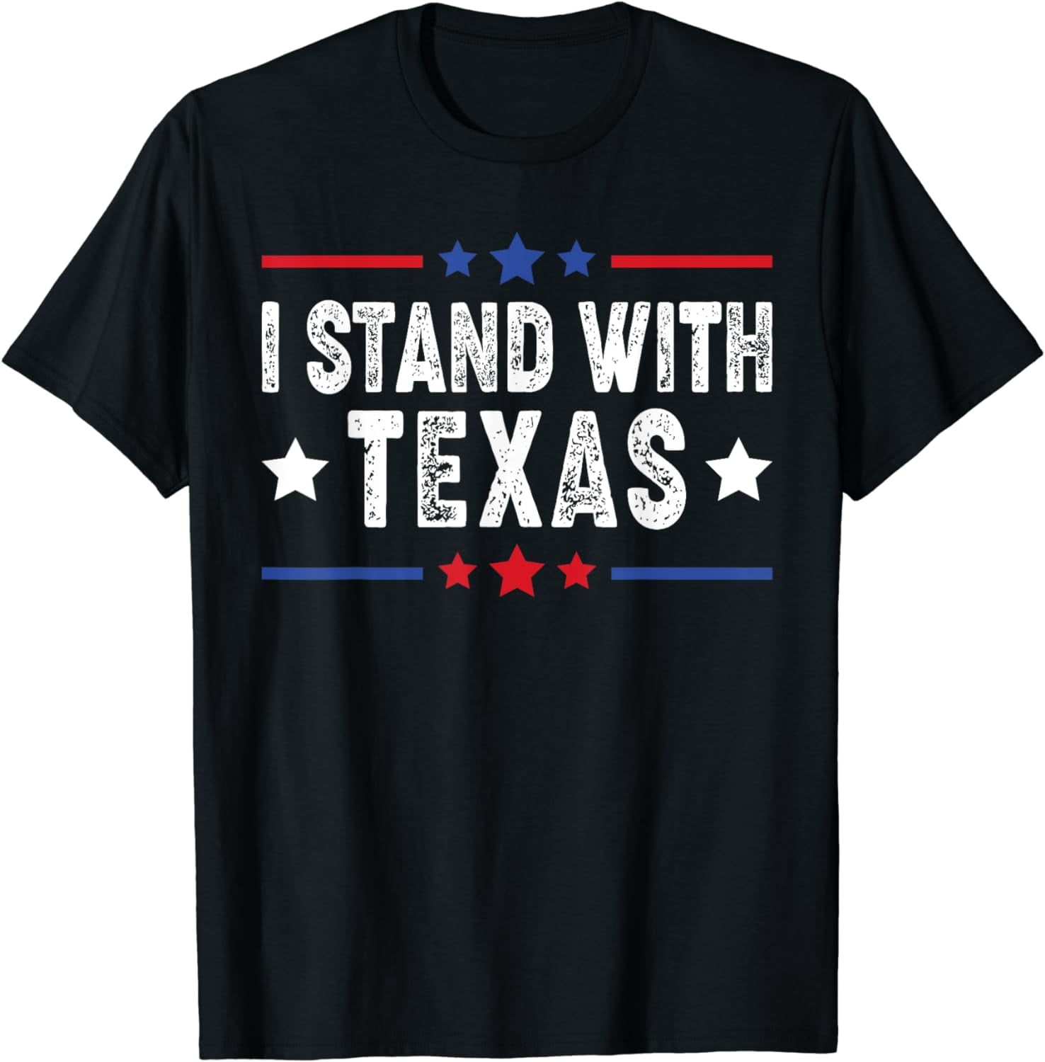 Flag USA State of Texas I Stand With Texas T-Shirt - Walmart.com