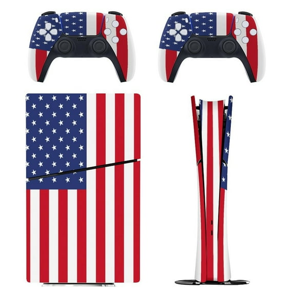 Flag, Vertical PS5/PS5 Slim Digital Disc Skin Sticker For Console And ...