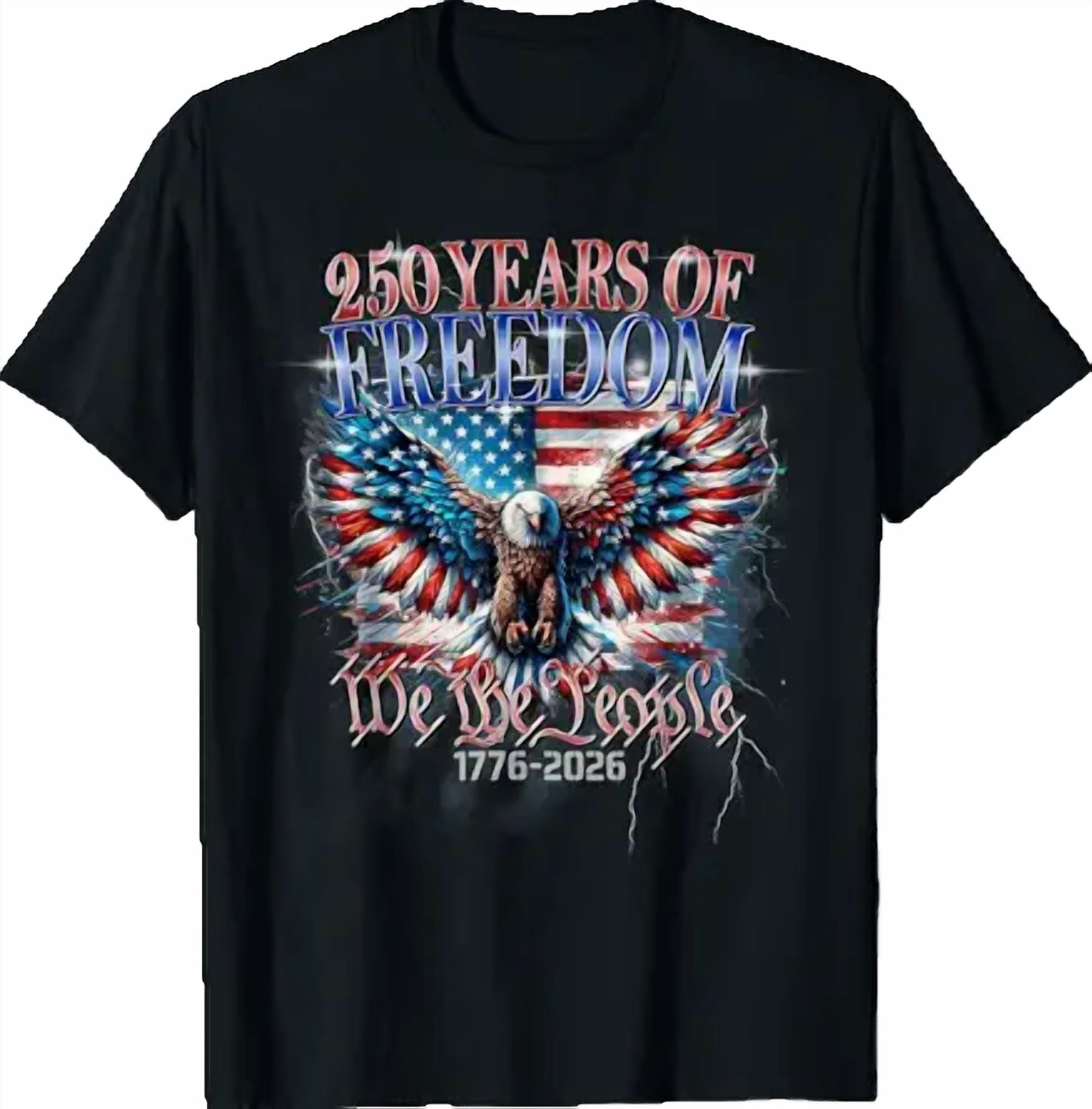 Flag Vintage 250 Years American 1776 2026 250th USA Birthday T-Shirt ...