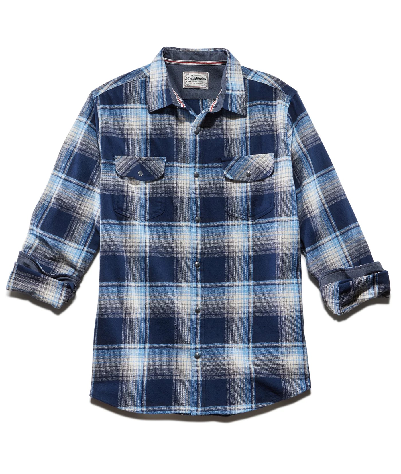 Flag and Anthem Big & Tall Conroe Flannel Long-Sleeve Shirt, Size 4XLT ...