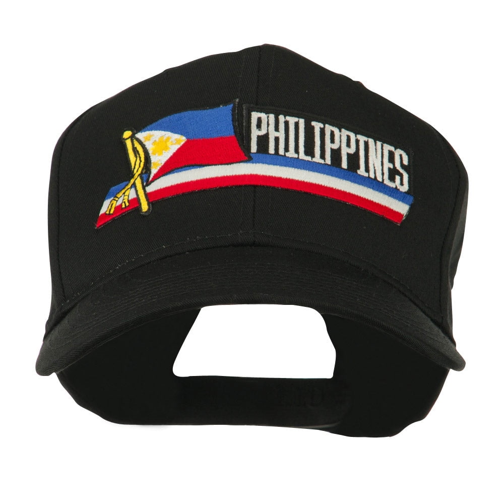 Flag and Name Patched Cap - Philippines OSFM - Walmart.com