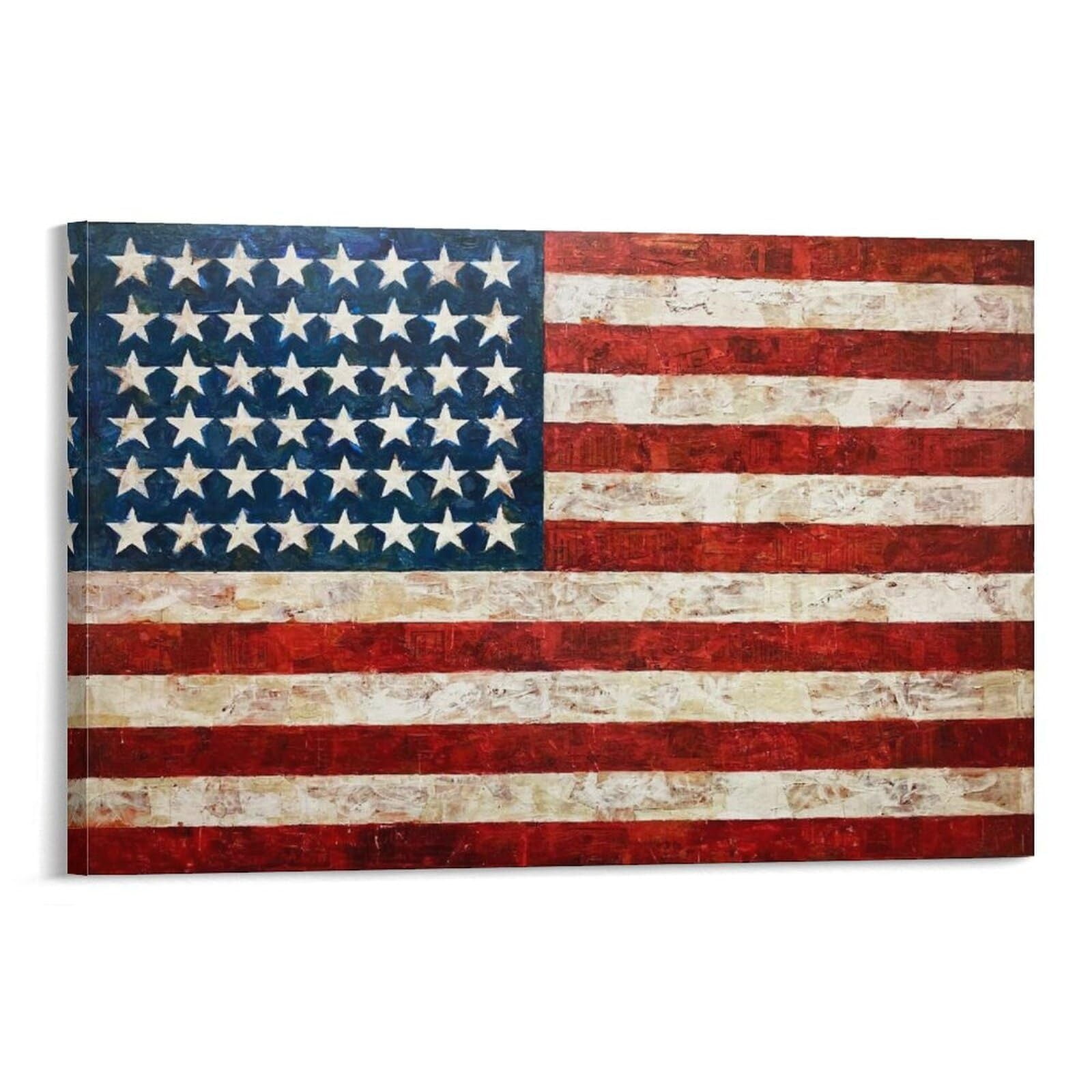 Flag by Jasper Johns Poster Decorative Painting Canvas Wall Art Living ...