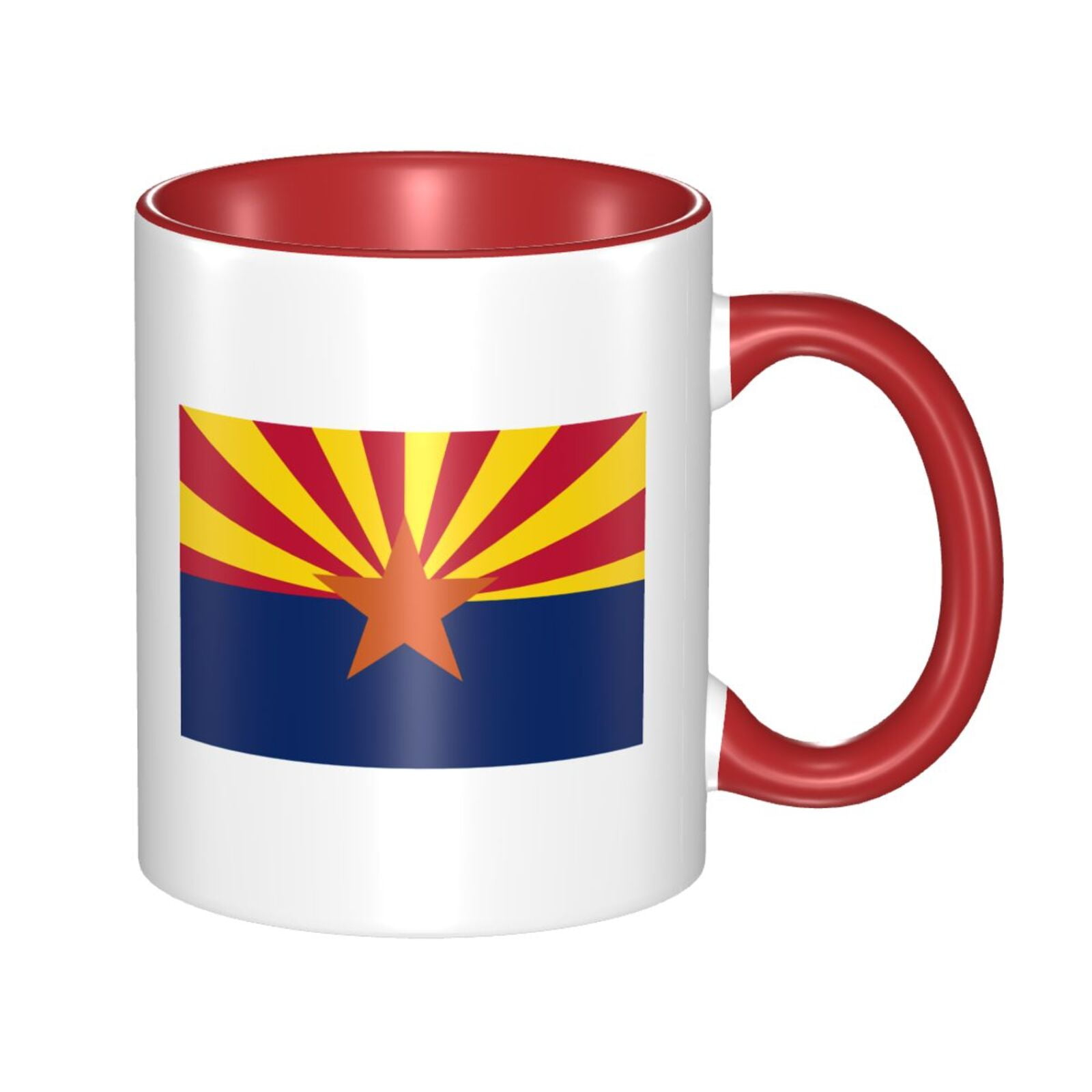 Flag of Arizona Ceramic Coffee Mug Classic Drinking Cups with Handle ...