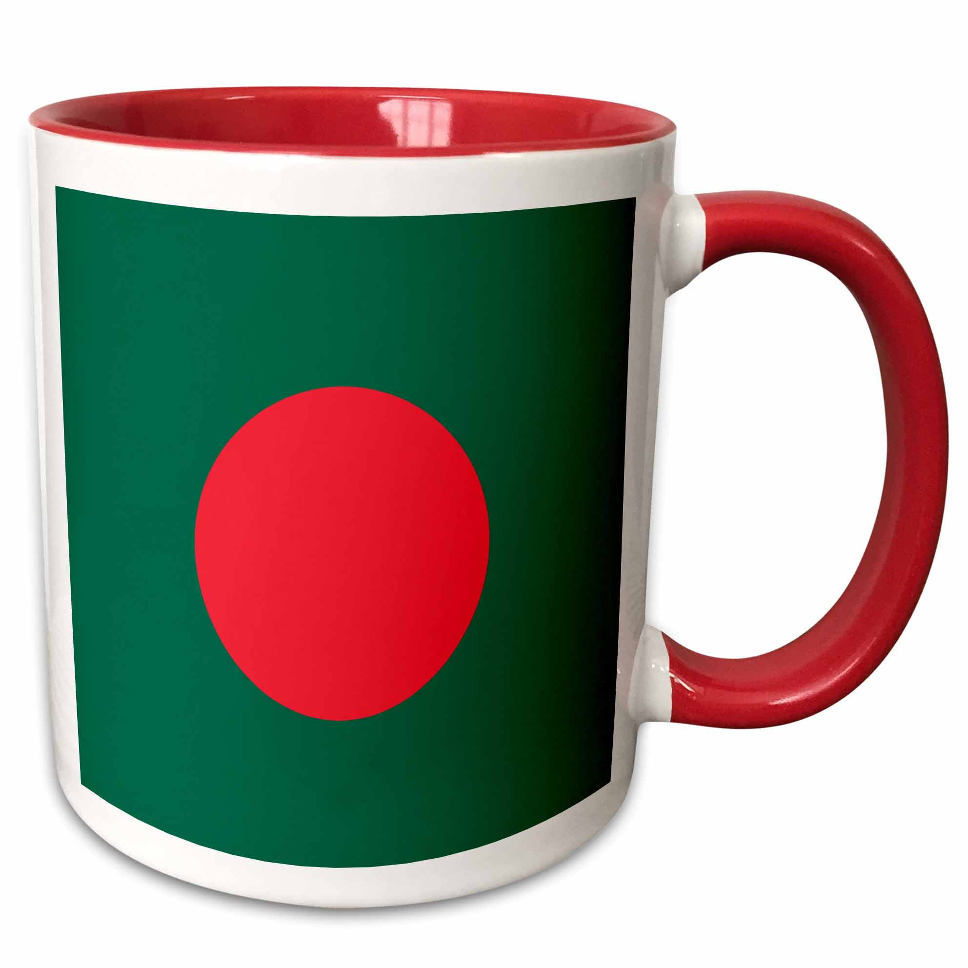 Flag of Bangladesh - Bangladeshi green with red dot circle - sun rising over Bengal - Asian ...