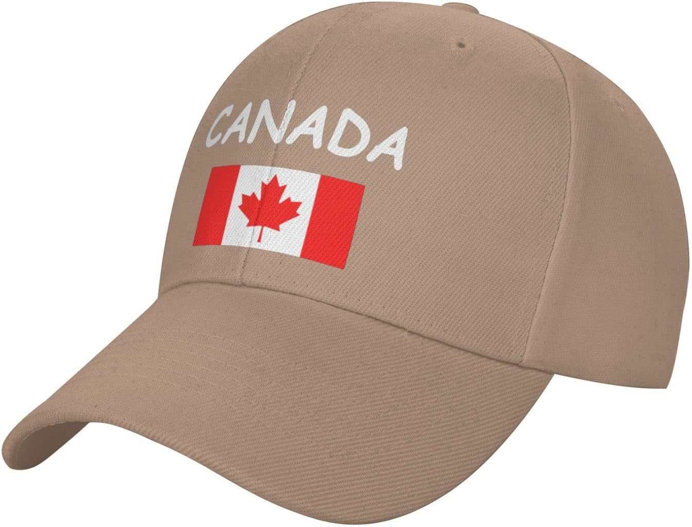 Flag of Canada Peaked Cap Fashion Adjustable Brim Peaked Cap for Men ...