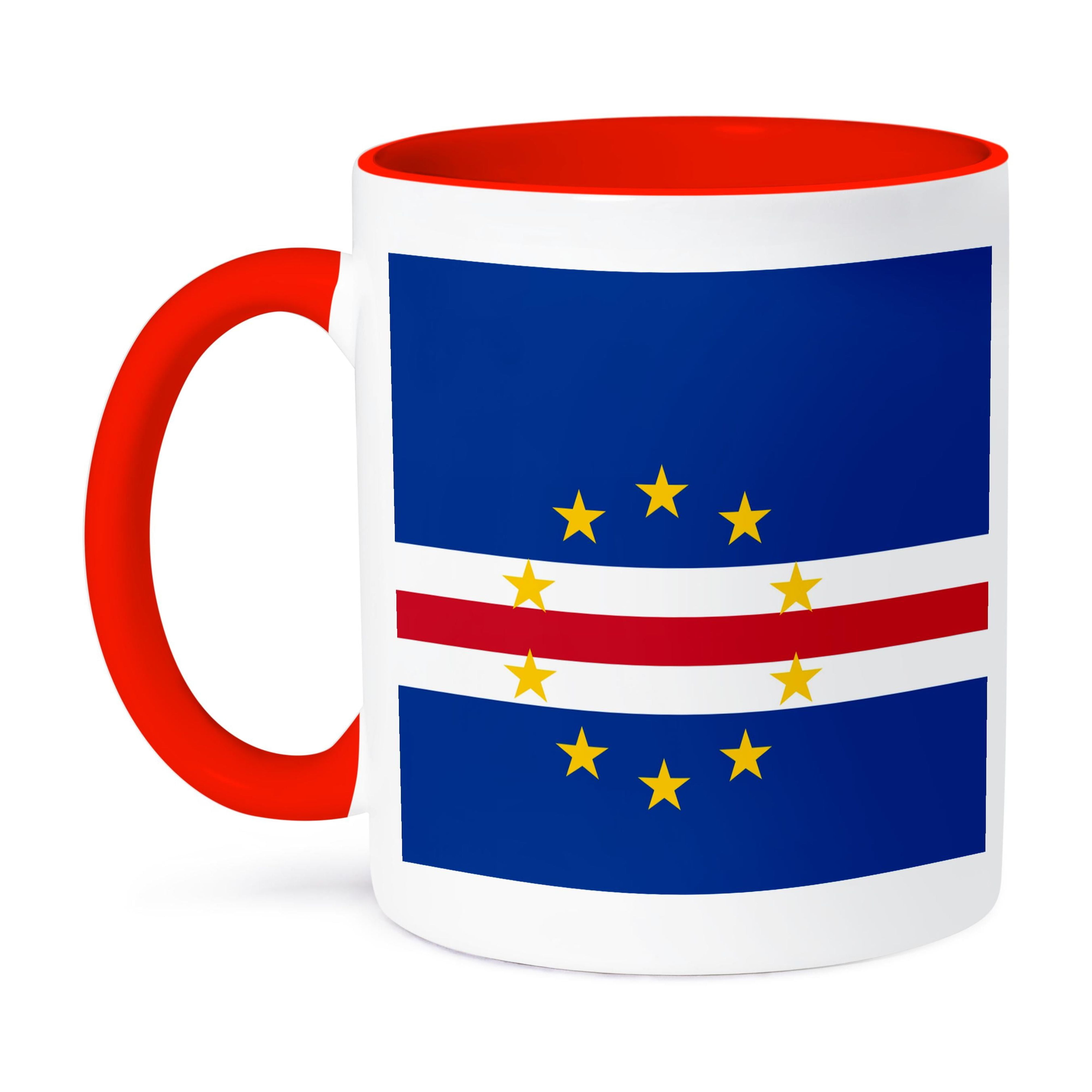 3dRose, Flag of Cape Verde island country - Cape Verdean dark navy blue red white with 10 yellow ...