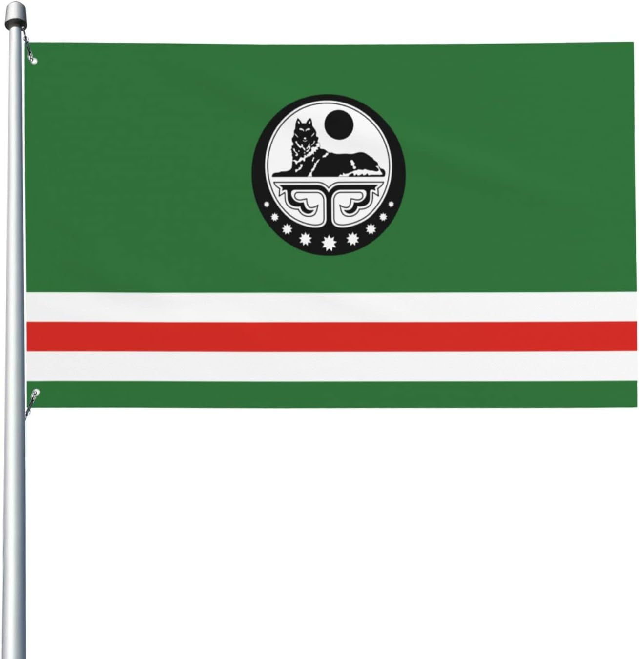 Flag of Chechen Republic of Ichkeria Flag 3x5 Ft Garden Flag Double ...