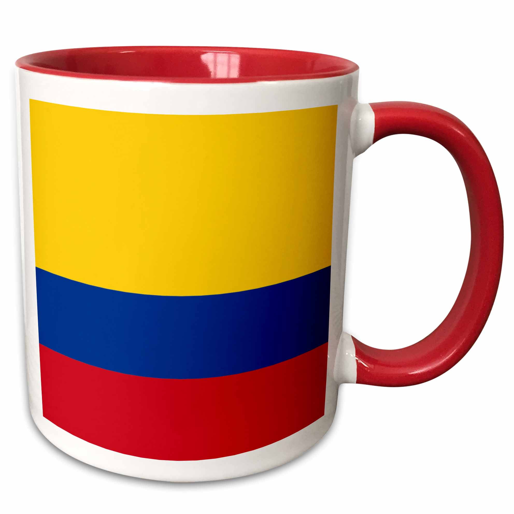 Flag of Colombia Colombian gold yellow blue red horizontal stripes ...