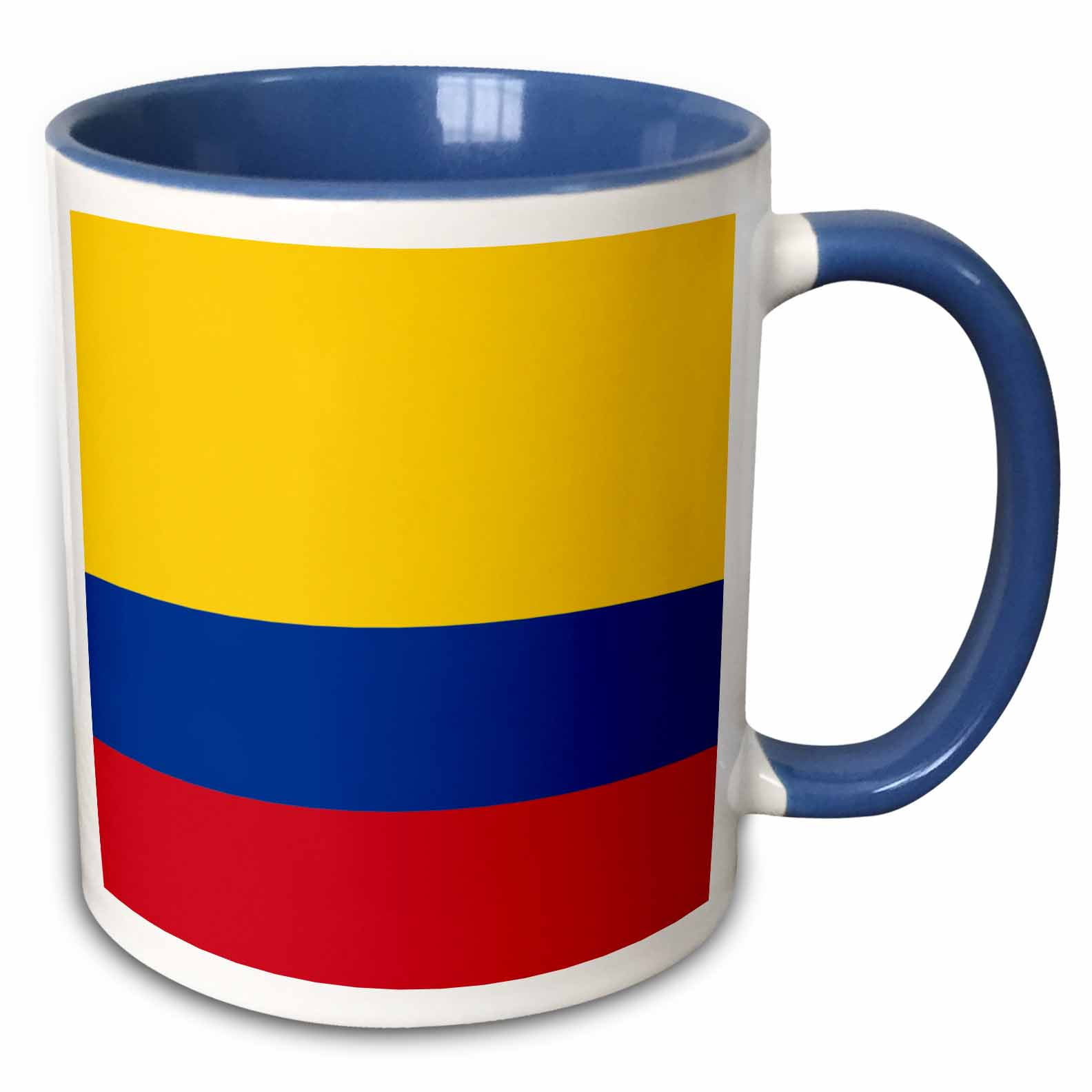 Flag of Colombia Colombian gold yellow blue red horizontal stripes ...