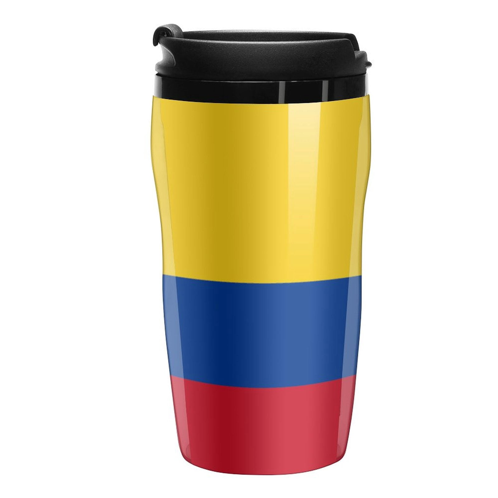 Flag of Colombia Double Walled Coffee Cup Plastic Water Bottle Tumblers ...