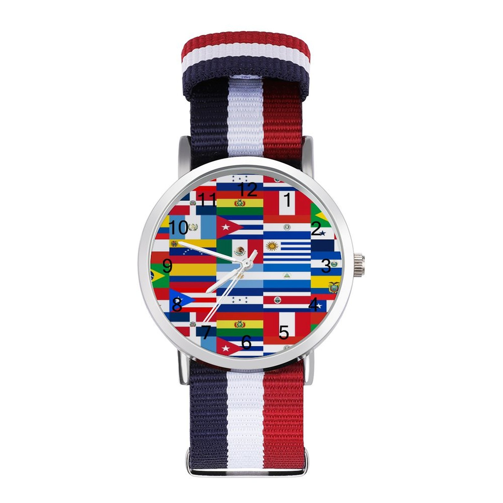 Flag of Countries Around The World Casual Wrist Watches for Men Women ...
