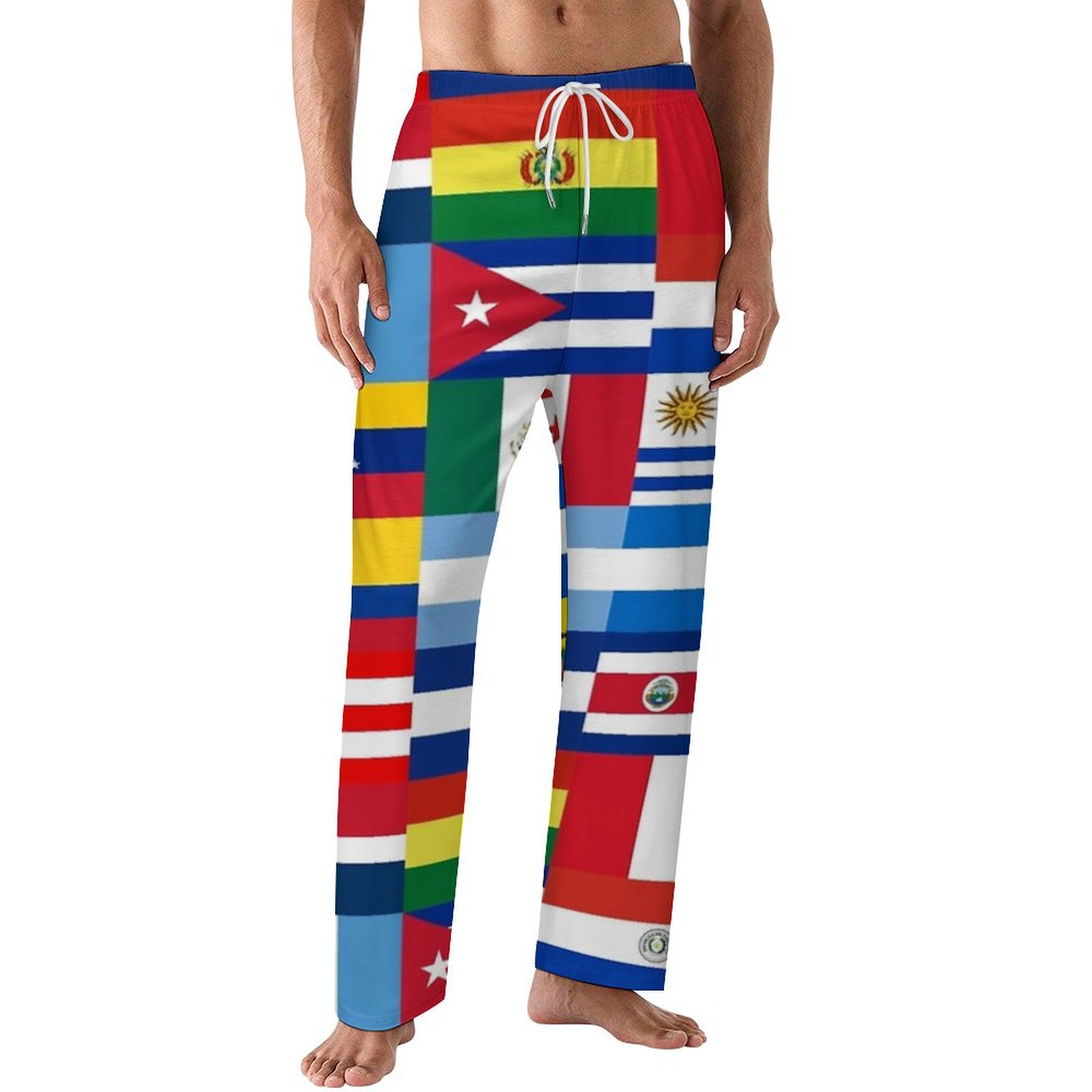 Flag of Countries Around The World Mens Pajamas Pajama Pants Mens ...