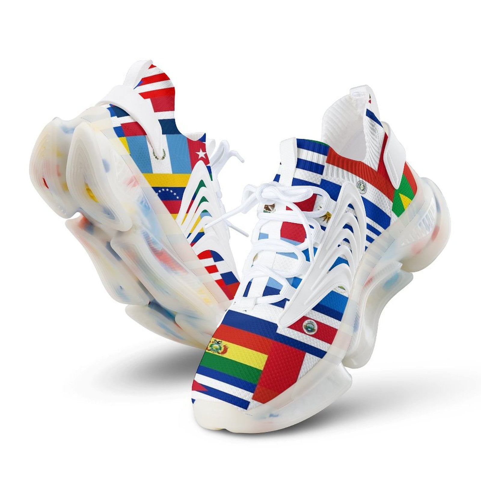 Flag of Countries Around The World Walking Shoes for Men Woman Lightweight Tennis Fashion ...