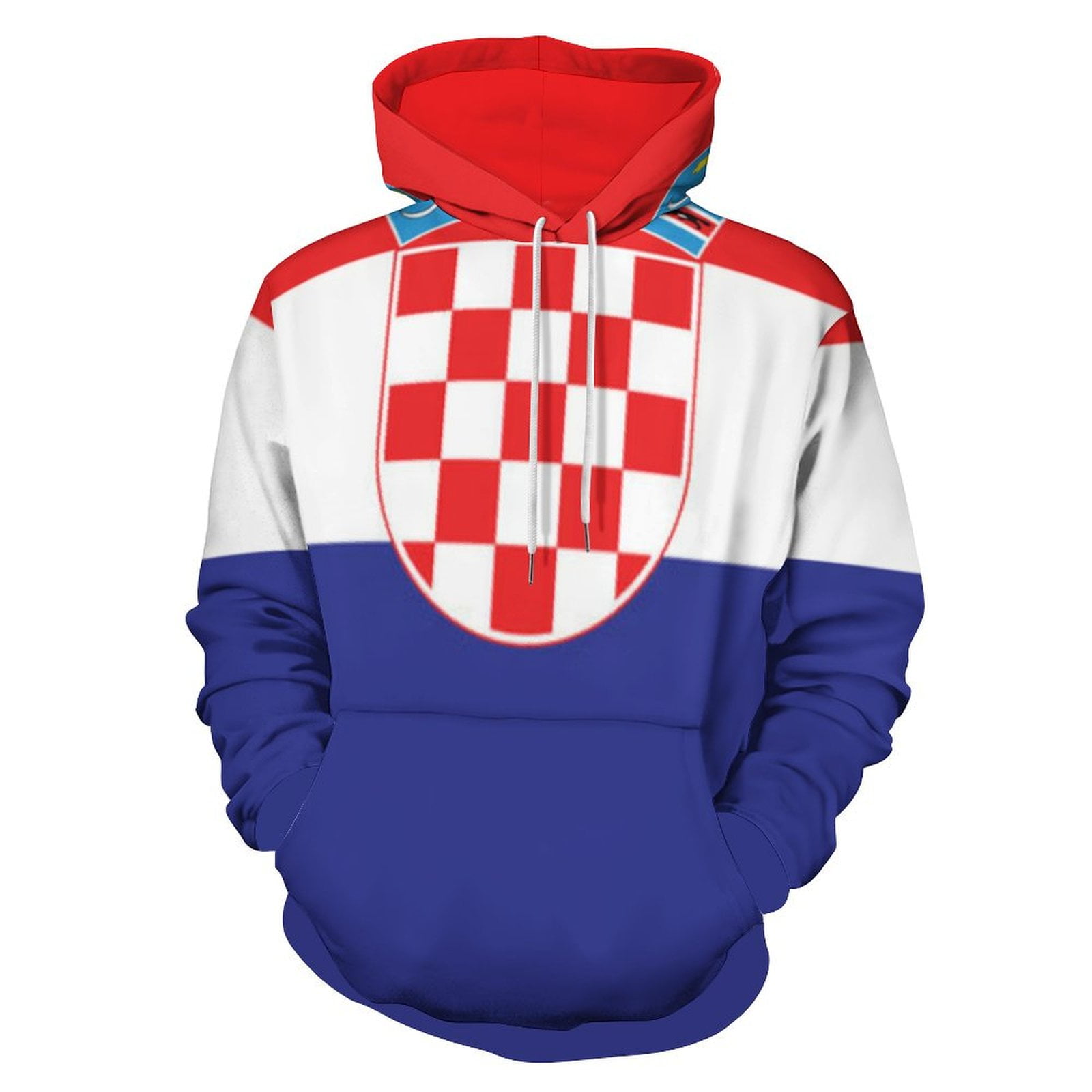 Flag of Croatia Oversized Hoodies for Women Pullover Womens Clothes ...