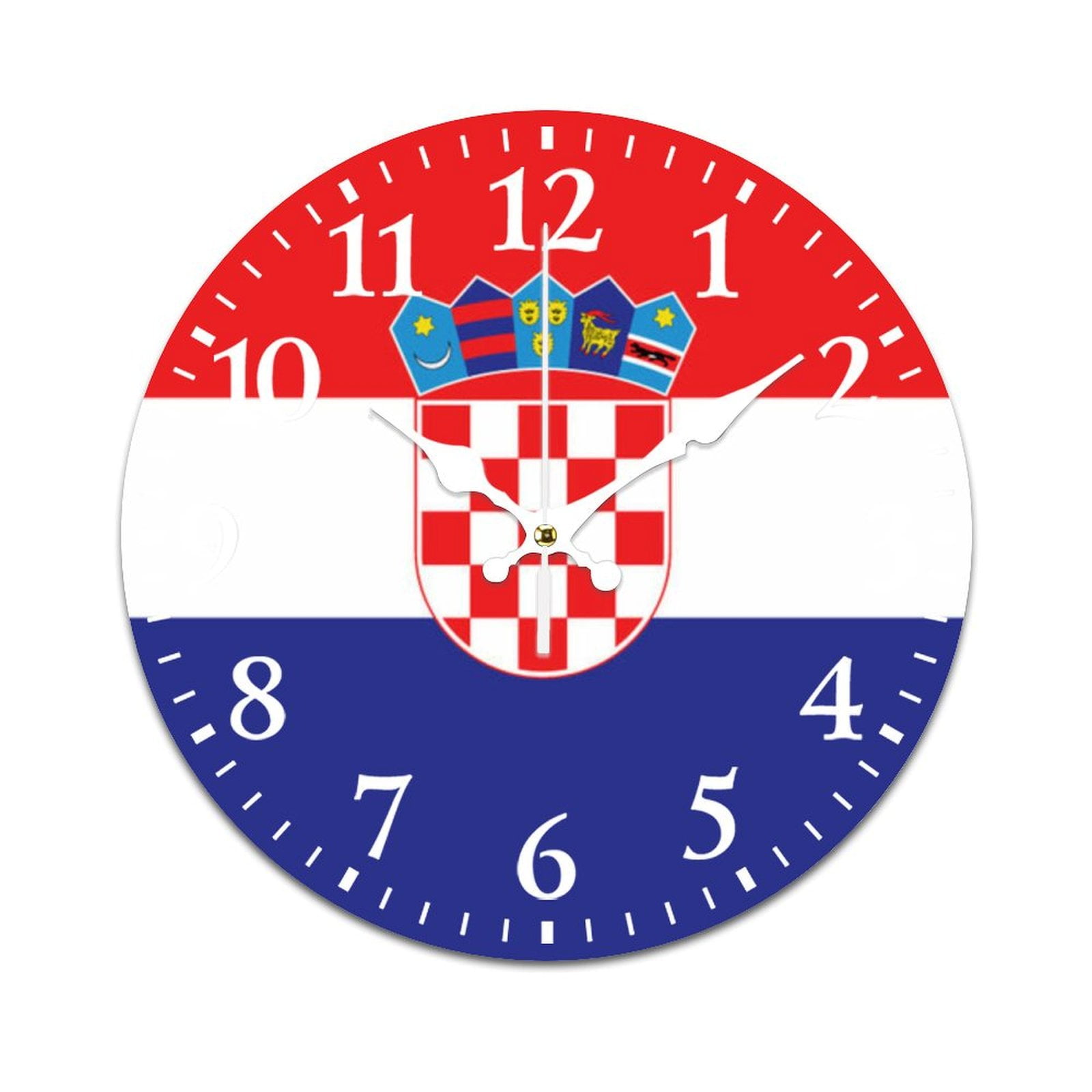 Flag of Croatia Wall Clock Modern Design Clocks Wall Hanging Home ...