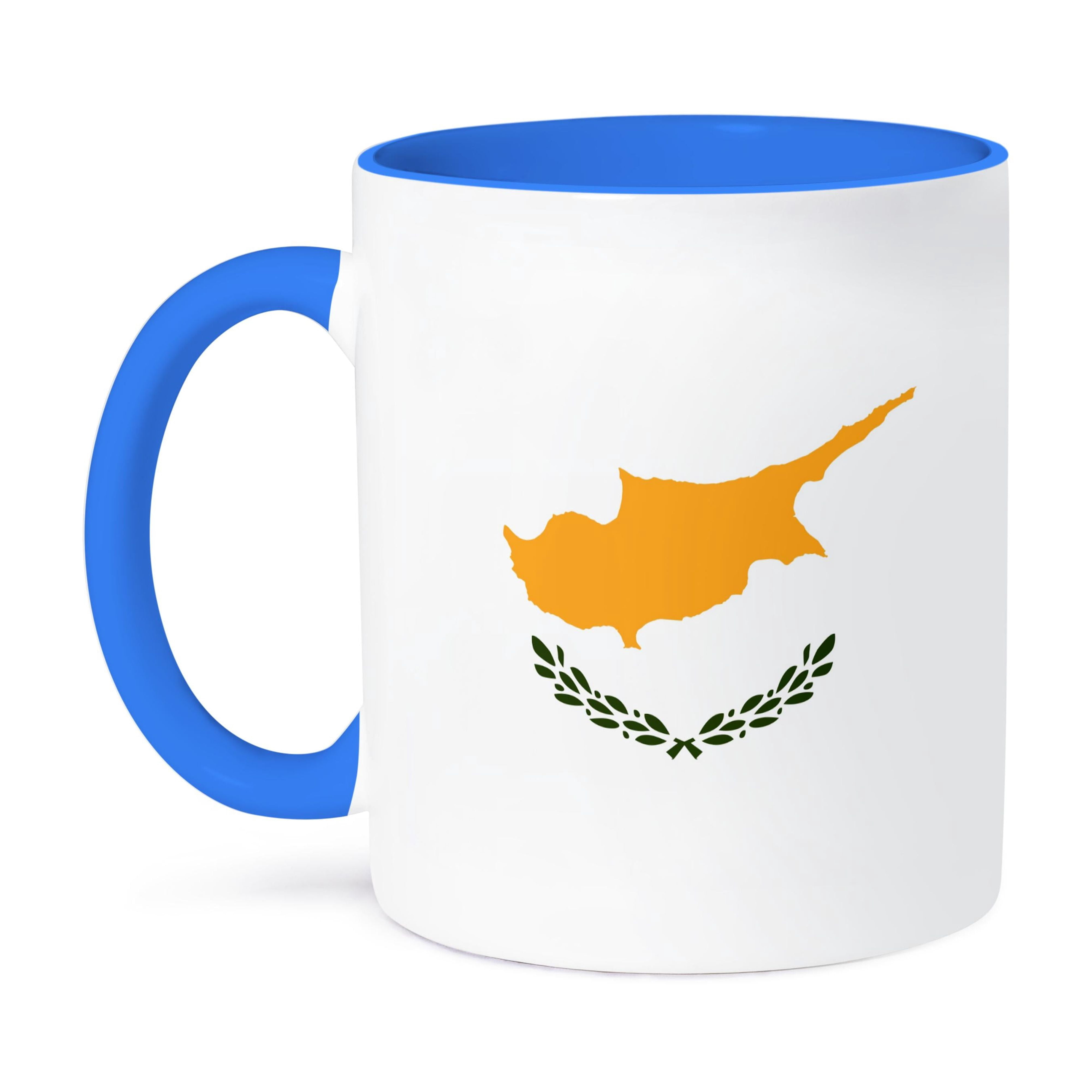 3dRose, Flag of Cyprus - copper orange island map and green olive ...