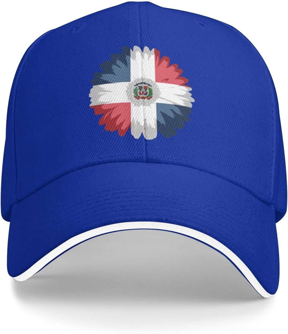 Flag of Dominican Gerbera Daisy Flower Hat Adjustable Fashion Hats for ...
