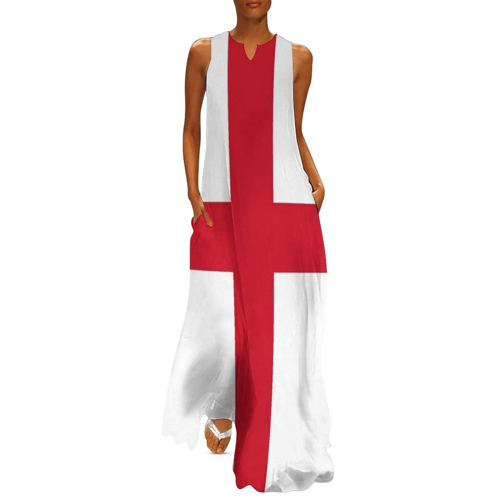 Flag of England (St. George"s Cross) Long Dress long sleeve dresses ...