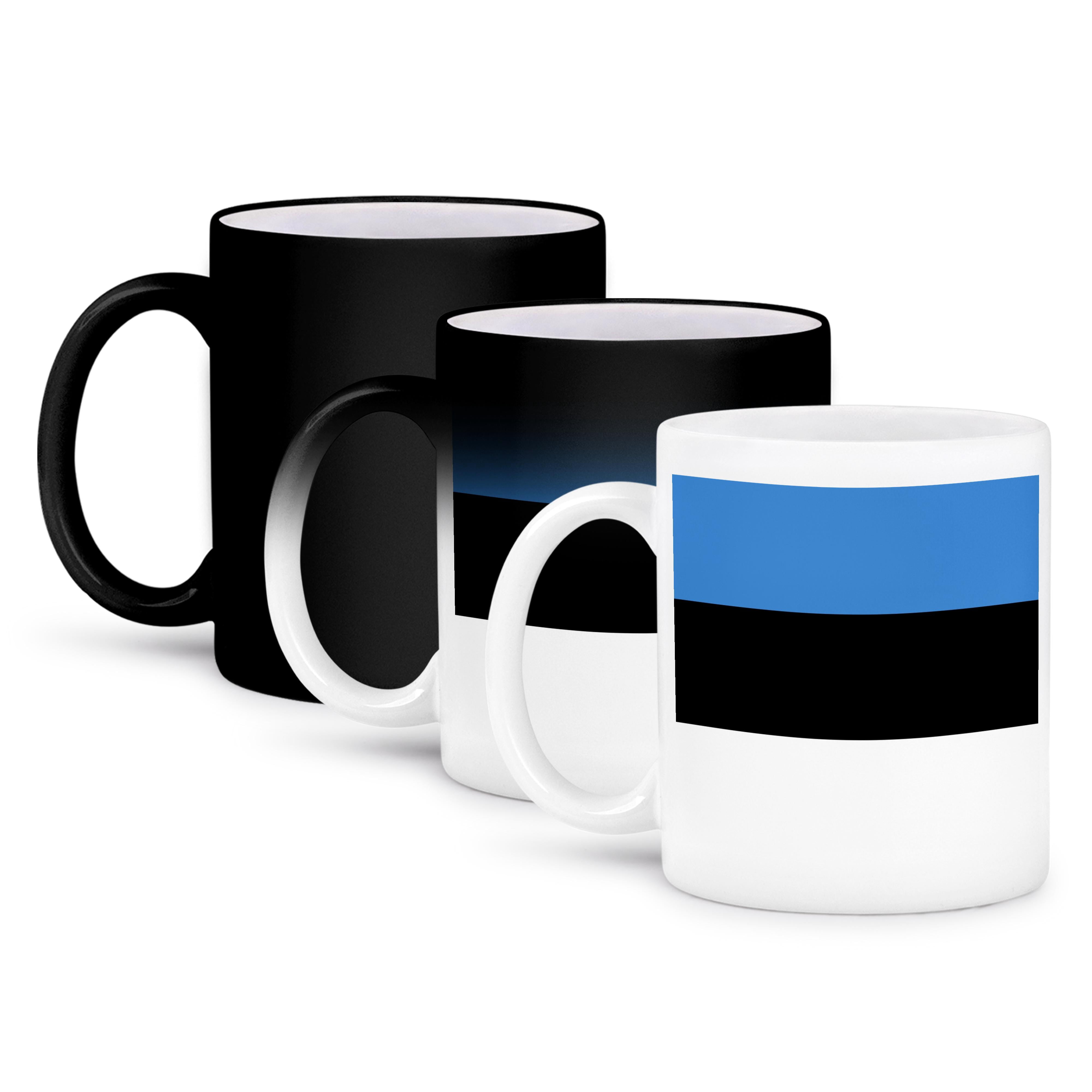 3dRose, Flag of Estonia - Estonian blue black white horizontal stripes ...