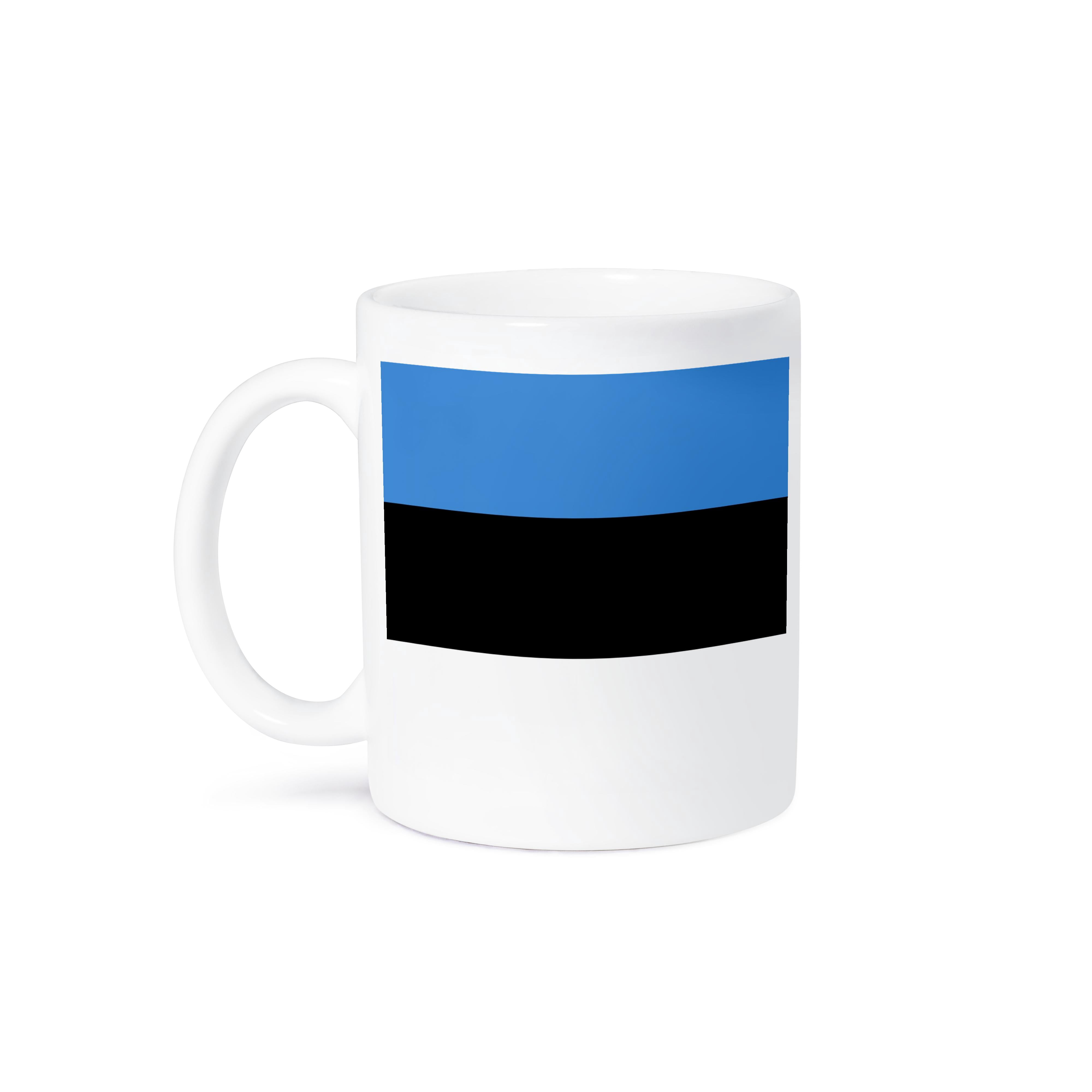 3dRose, Flag of Estonia - Estonian blue black white horizontal stripes ...