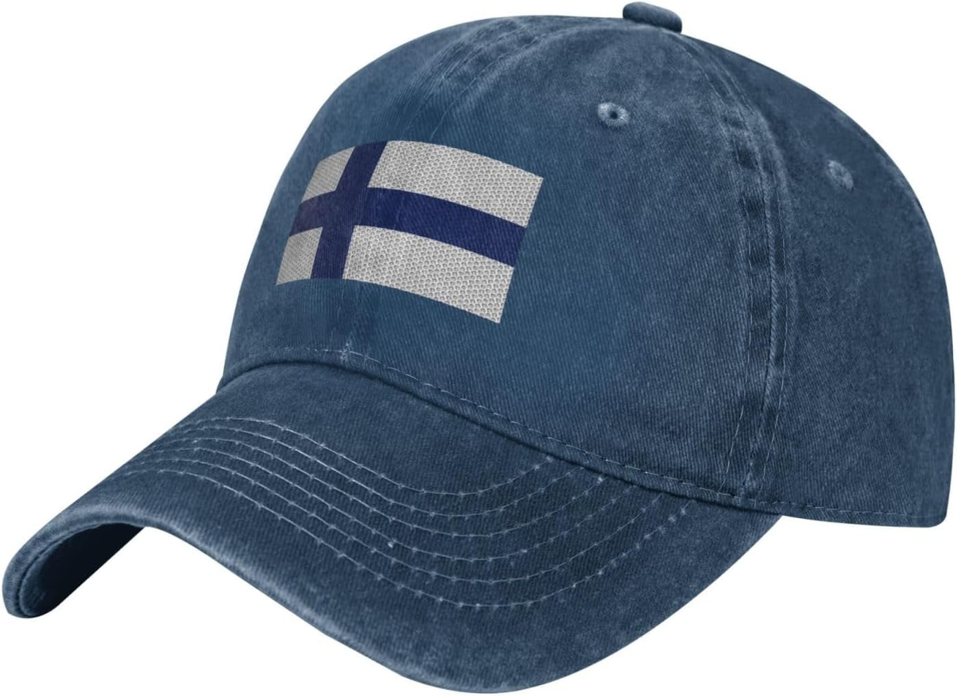Flag of Finland Baseball Cap for Men Women Adjustable 100% Washed ...