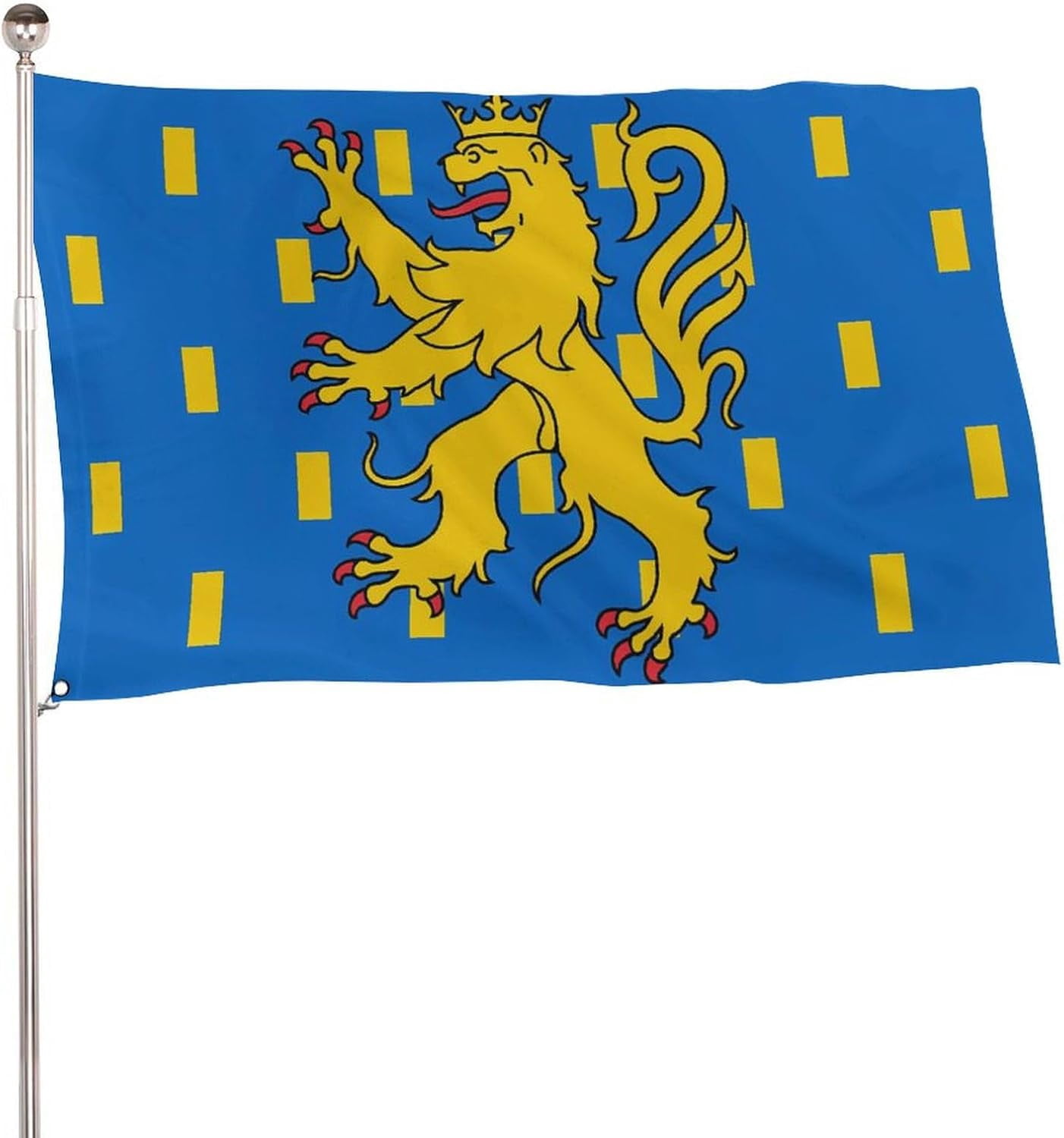 Flag of Franche-Comte Printed Flag with 2 Brass Grommets Banner Funny ...