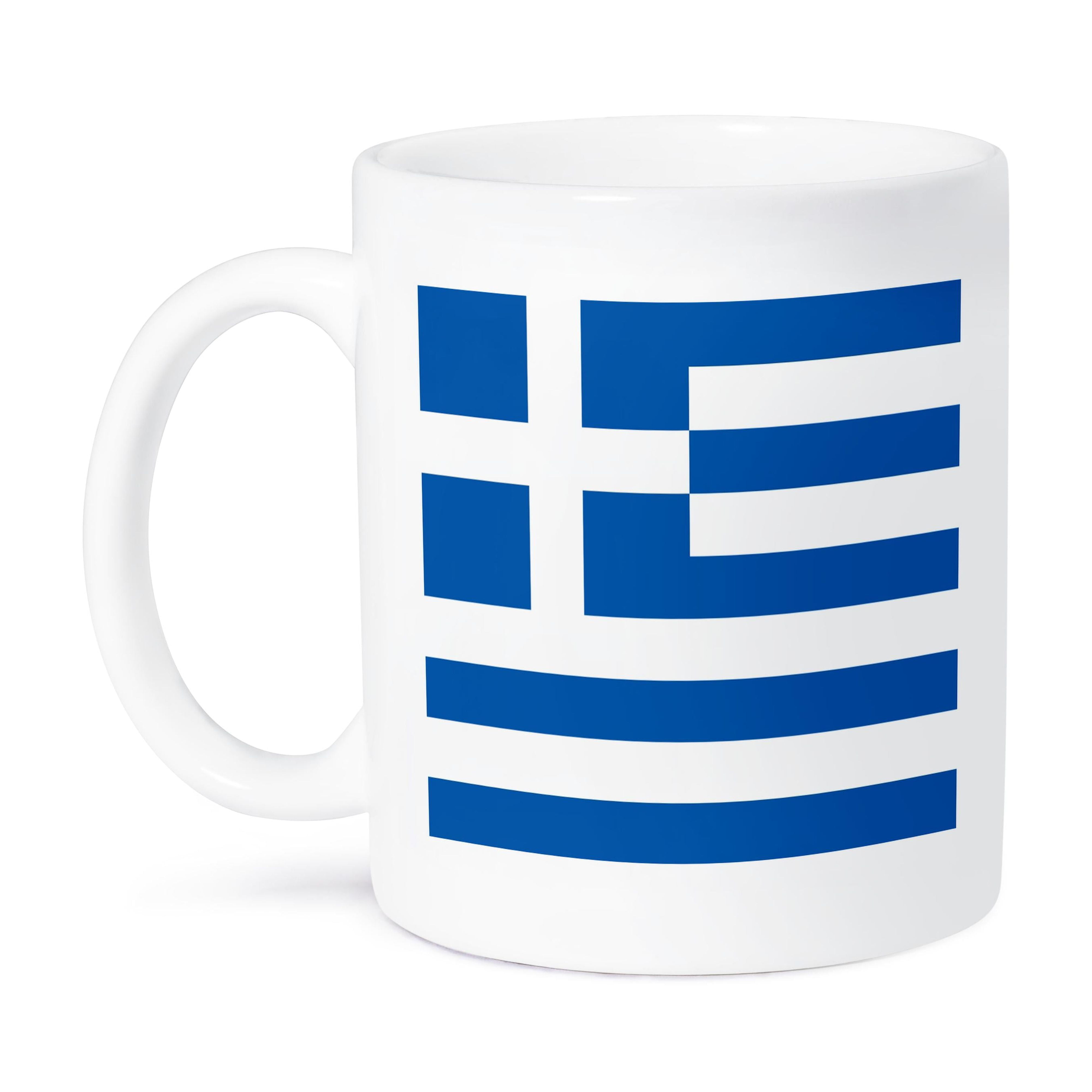 3dRose, Flag of Greece - Greek sky blue white stripes with cross ...