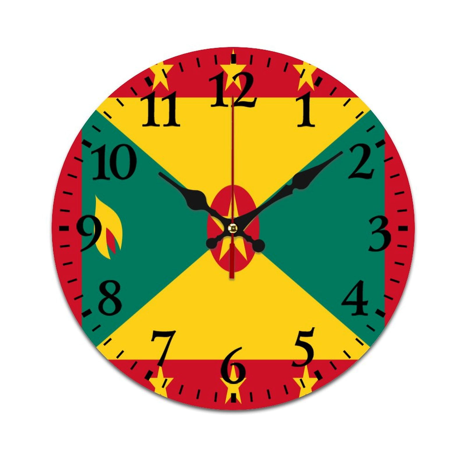 Flag of Grenada Wall Clock Modern Design Clocks Wall Hanging Home ...