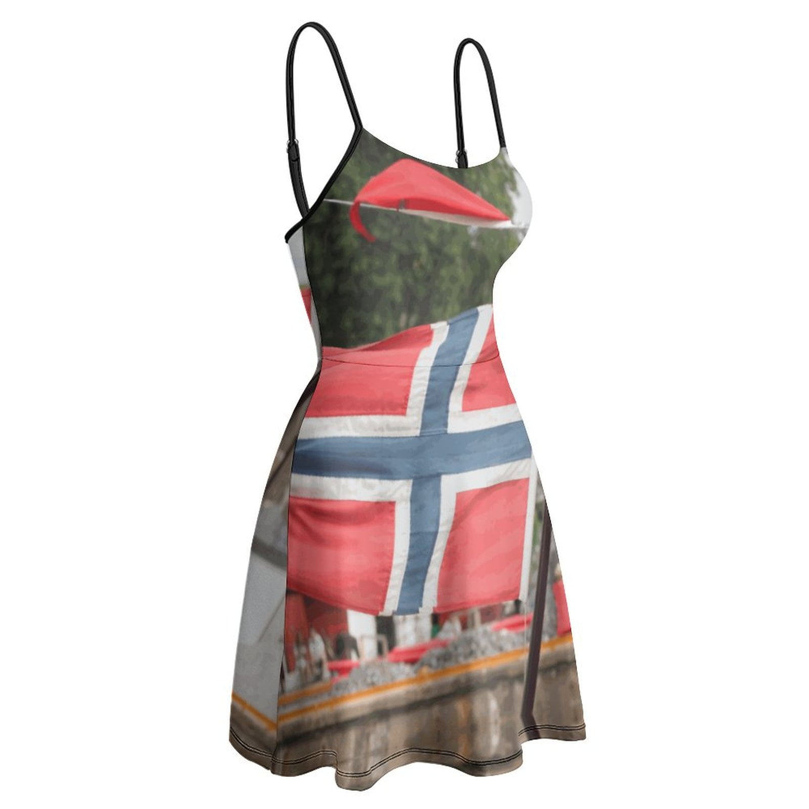 Flag of Guadeloupe Creative Sexy Woman's Clothing Women's Sling Dress ...