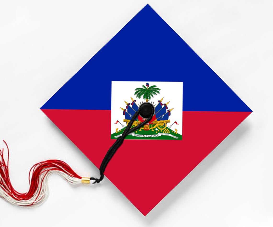 Flag of Haiti, Raise Your Flag, Graduation Cap Topper Decoration ...