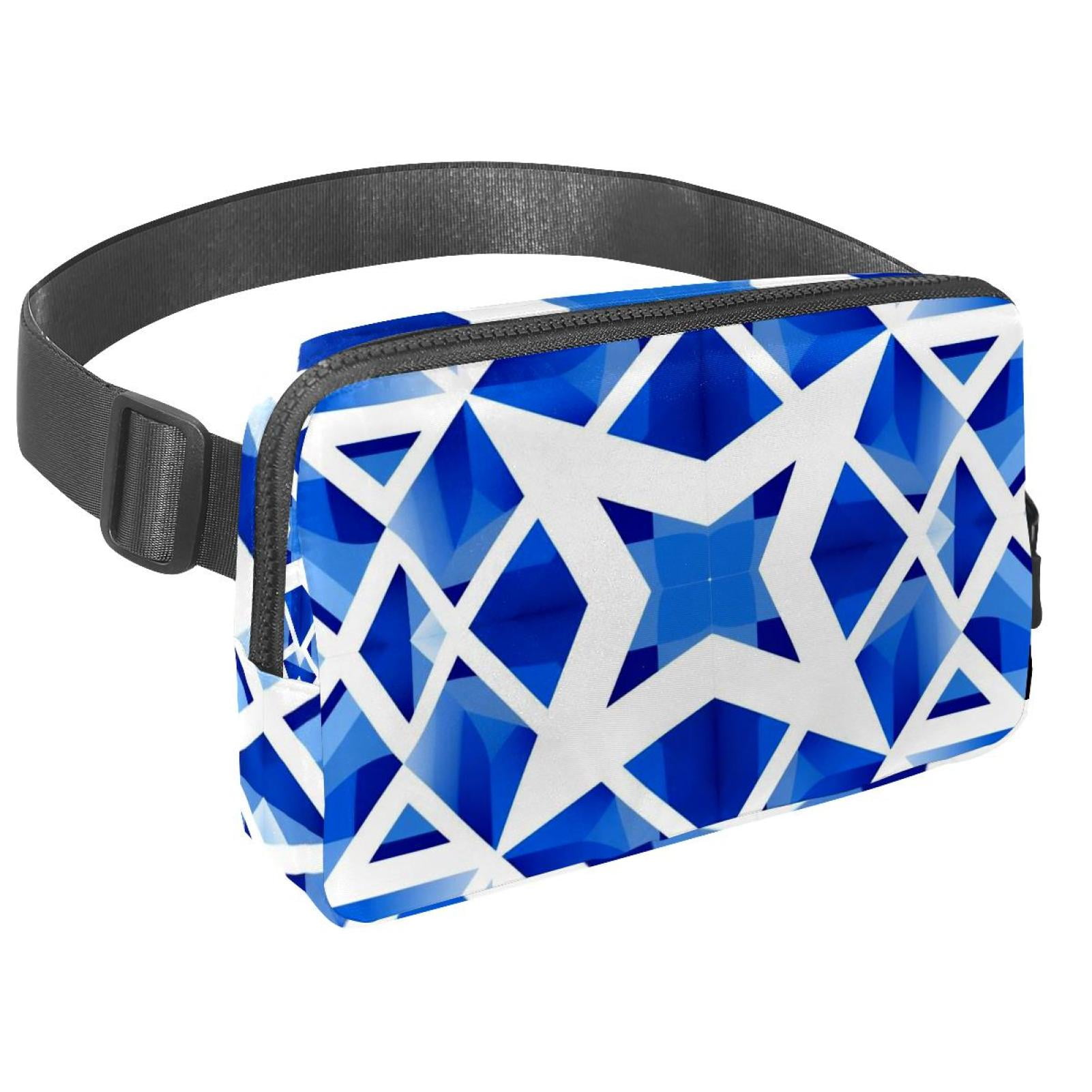 Flag of Israel Adjustable Lightweight Waist Bag with Extension Strap ...