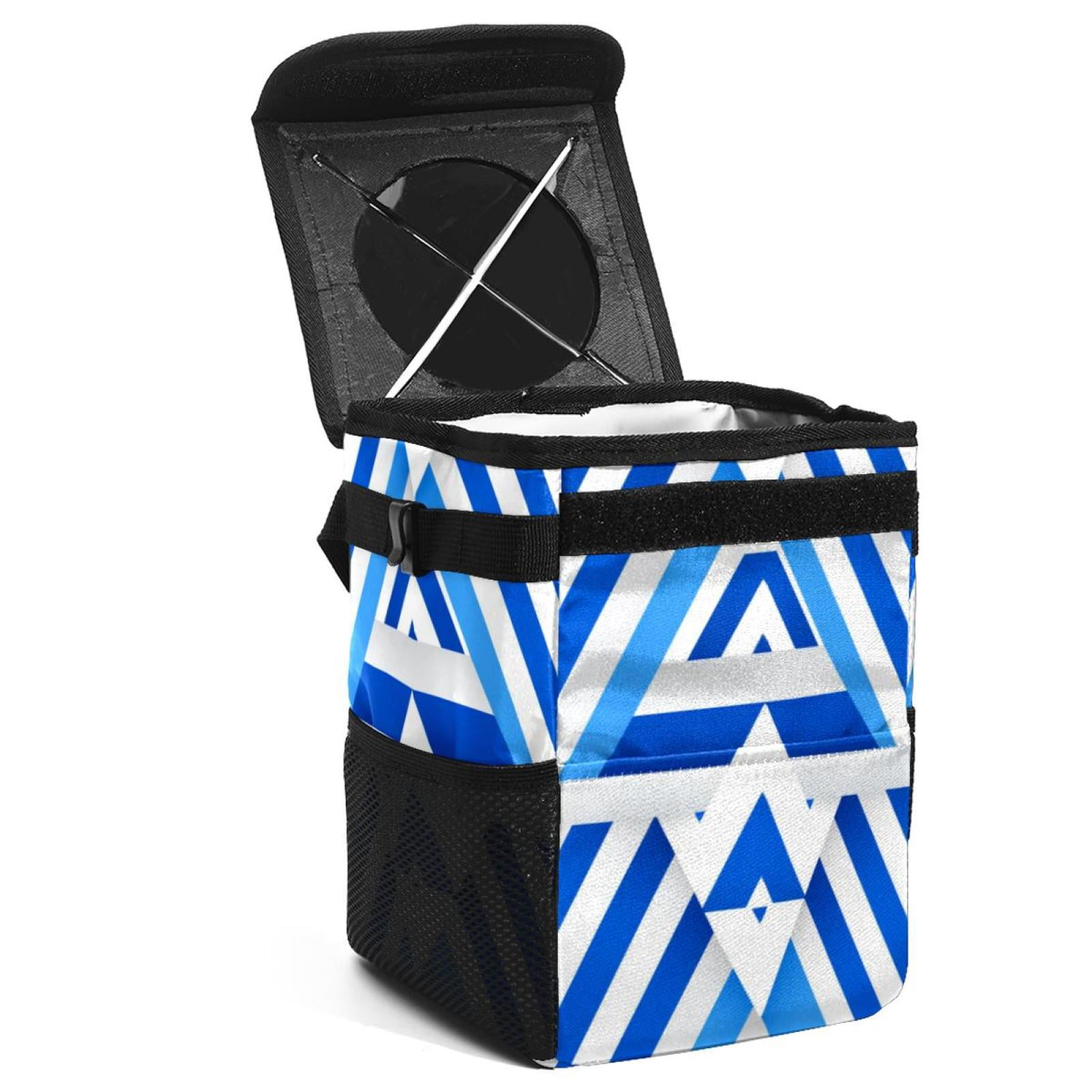 Flag of Israel Car Garbage Can - Foldable, with Lid, Leak-proof ...