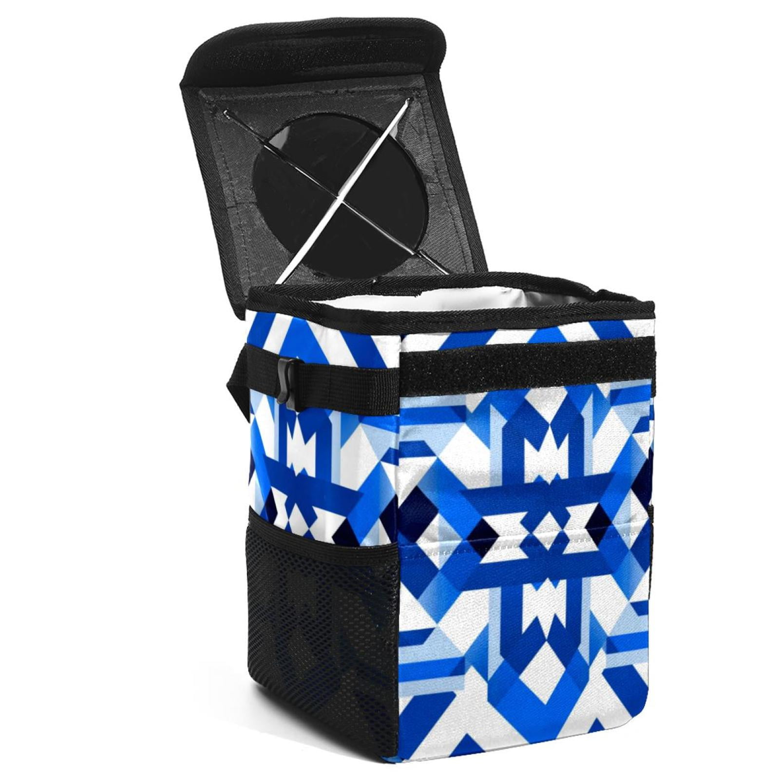 Flag of Israel Car Trash Can: Foldable with Lid, Leak-Proof, Hanging ...