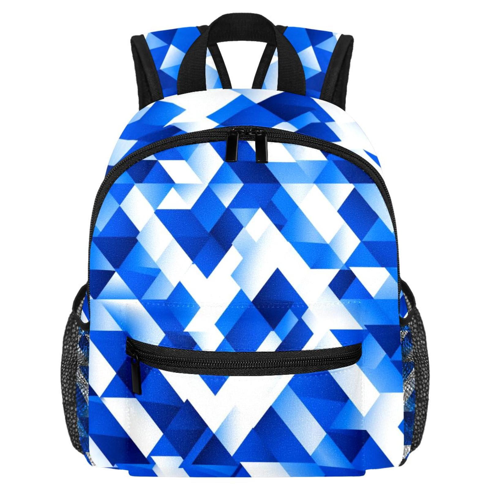 Flag of Israel Cute Adjustable Shoulder Strap Backpack with Large ...