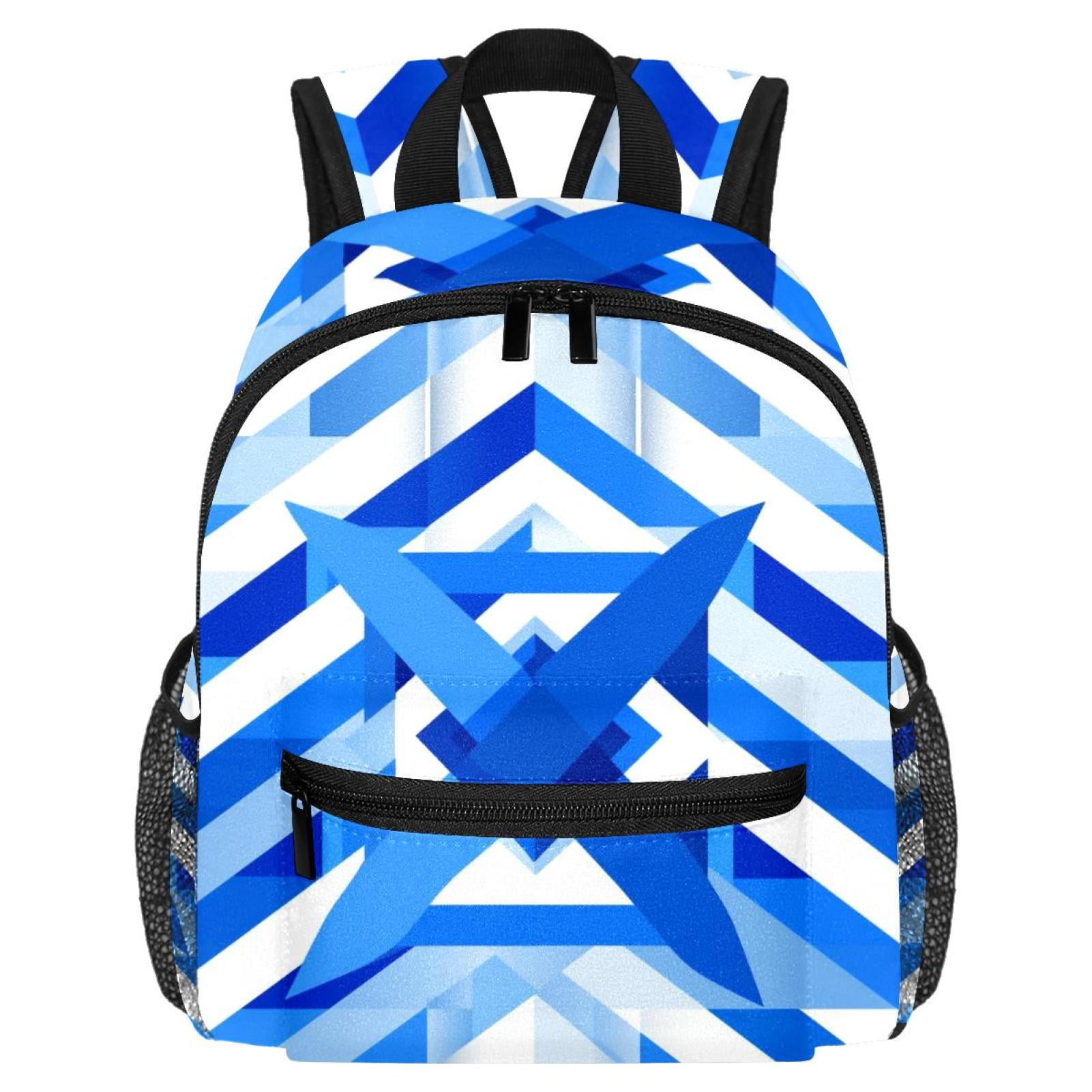 Flag of Israel Cute Adjustable Shoulder Strap Backpack with Large ...
