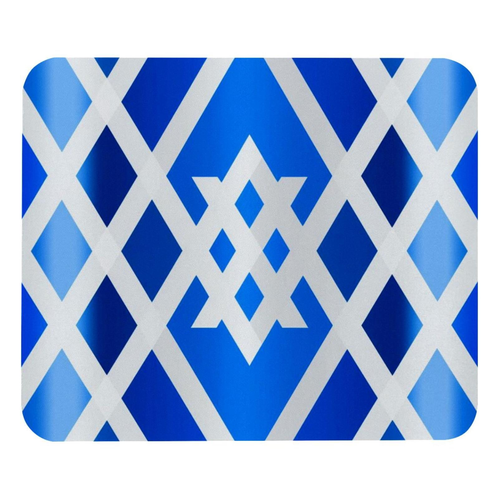 Flag of Israel Desk Pad Mouse Mat Desk Mat - Square 8.3x9.8 Inch Non ...