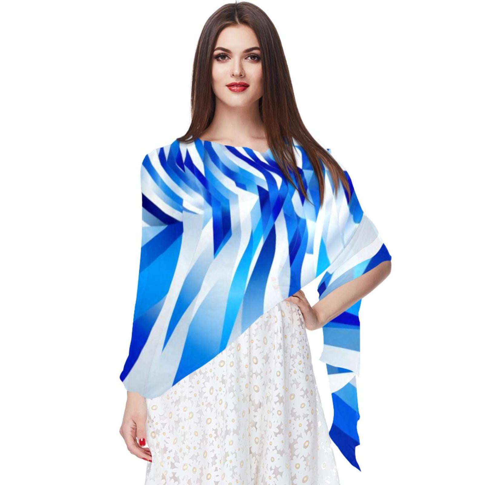 Flag of Israel Elegant Chiffon Silk Hair Scarves - Lightweight and ...