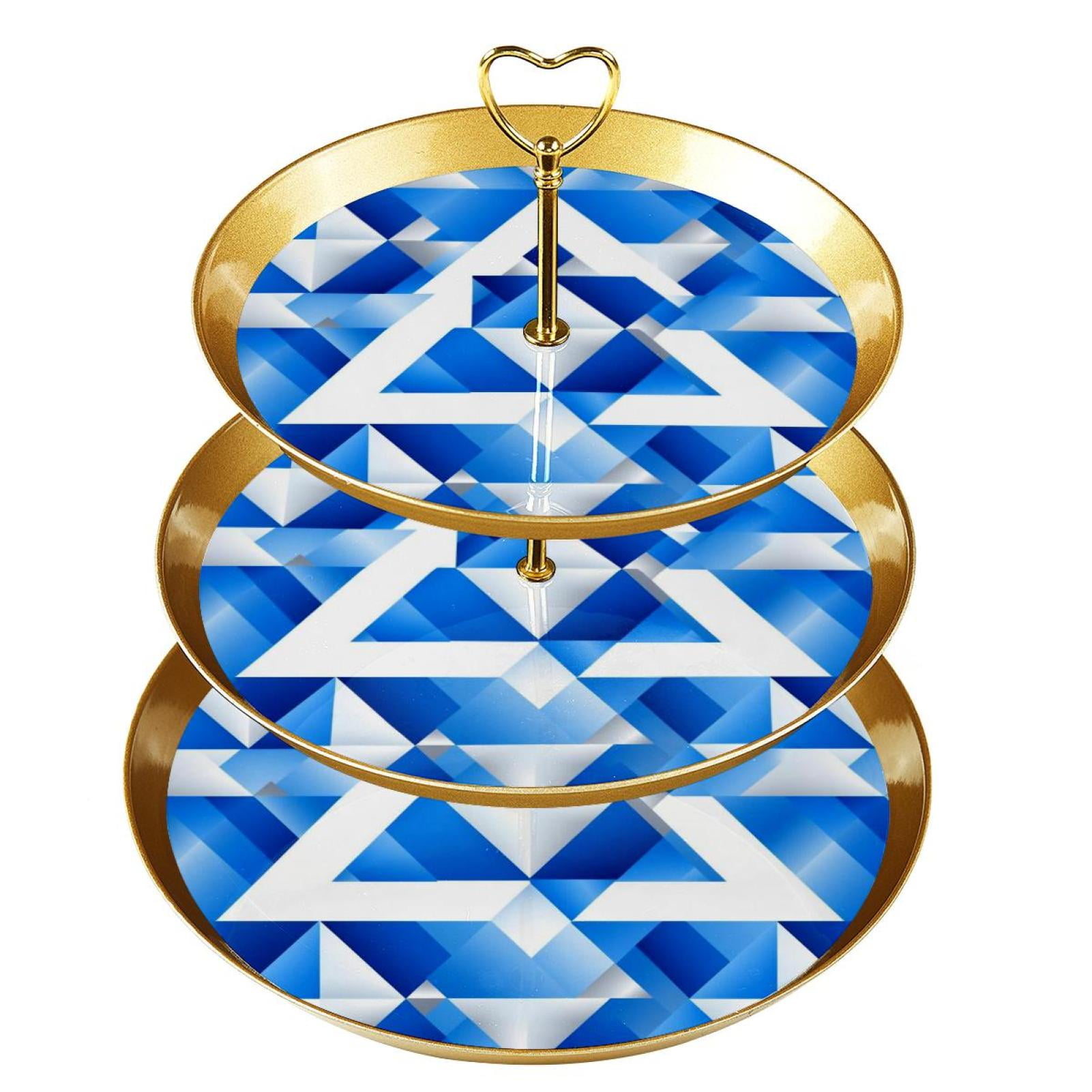 Flag of Israel Elegant Cupcake Holder Stand Display for Dessert Table ...