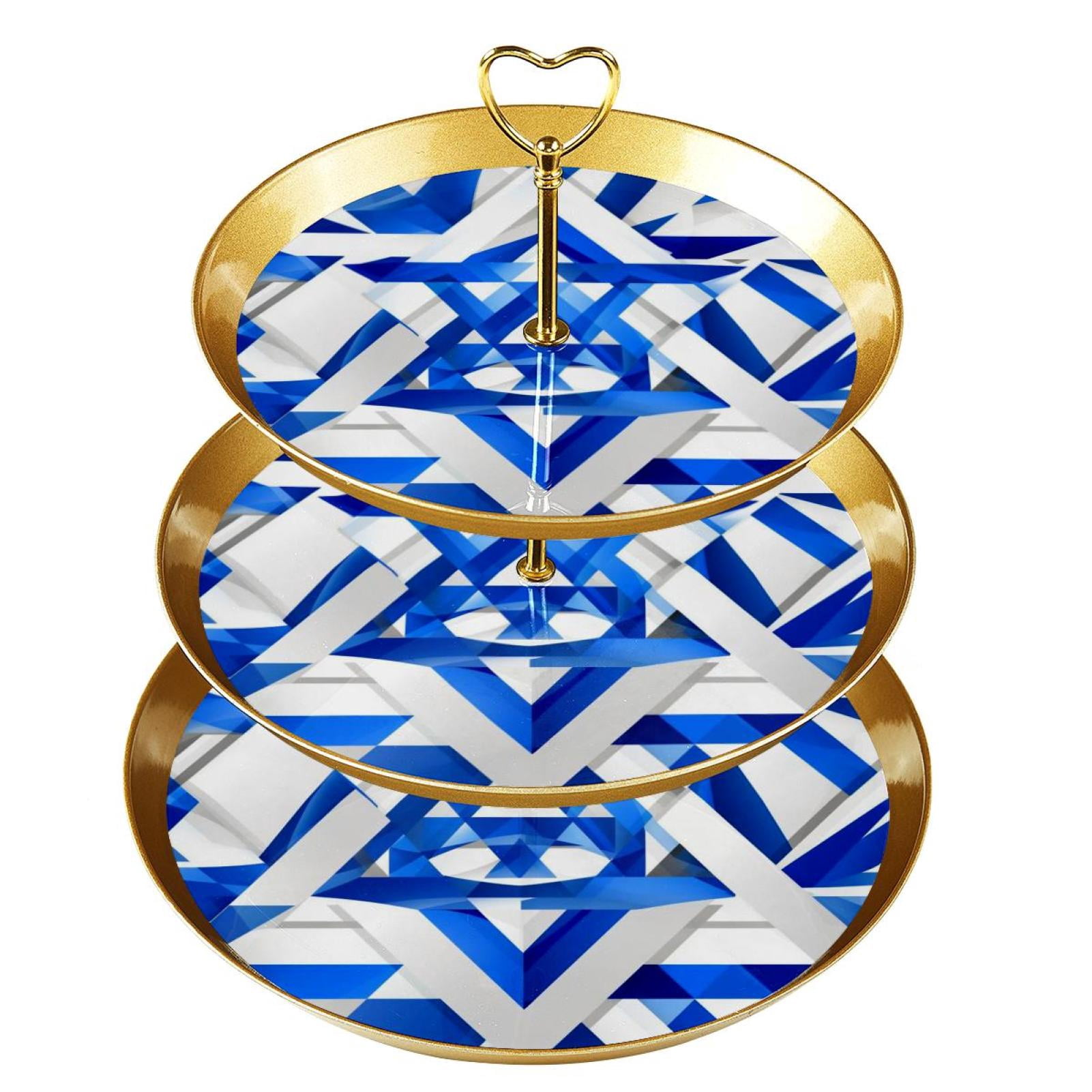 Flag of Israel Elegant Plastic Disc Earring Holder with Iron Pillars ...