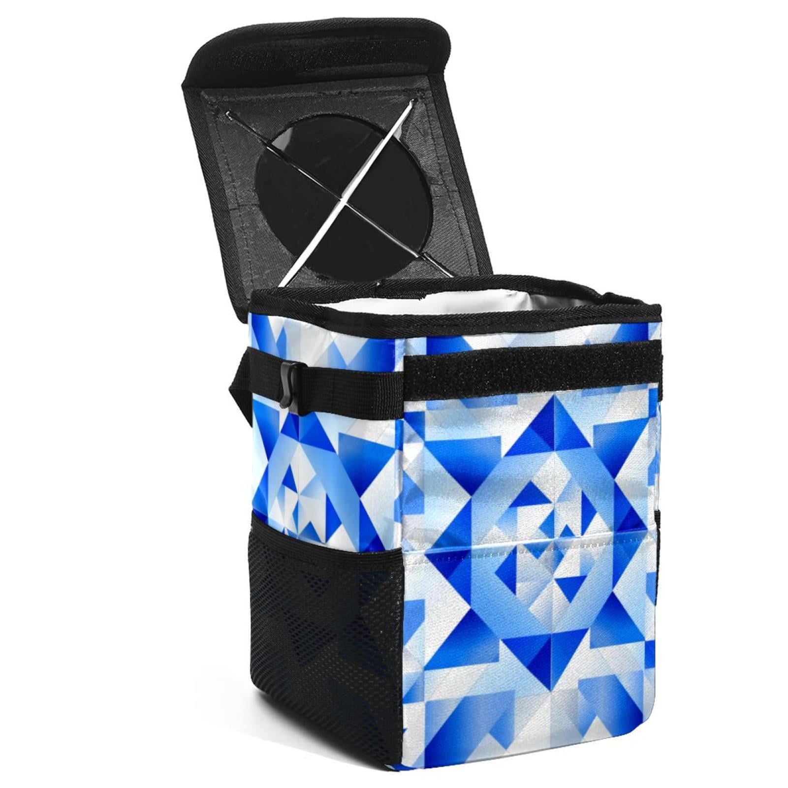 Flag of Israel Foldable Car Trash Can with Lid, Leak-proof Hanging ...