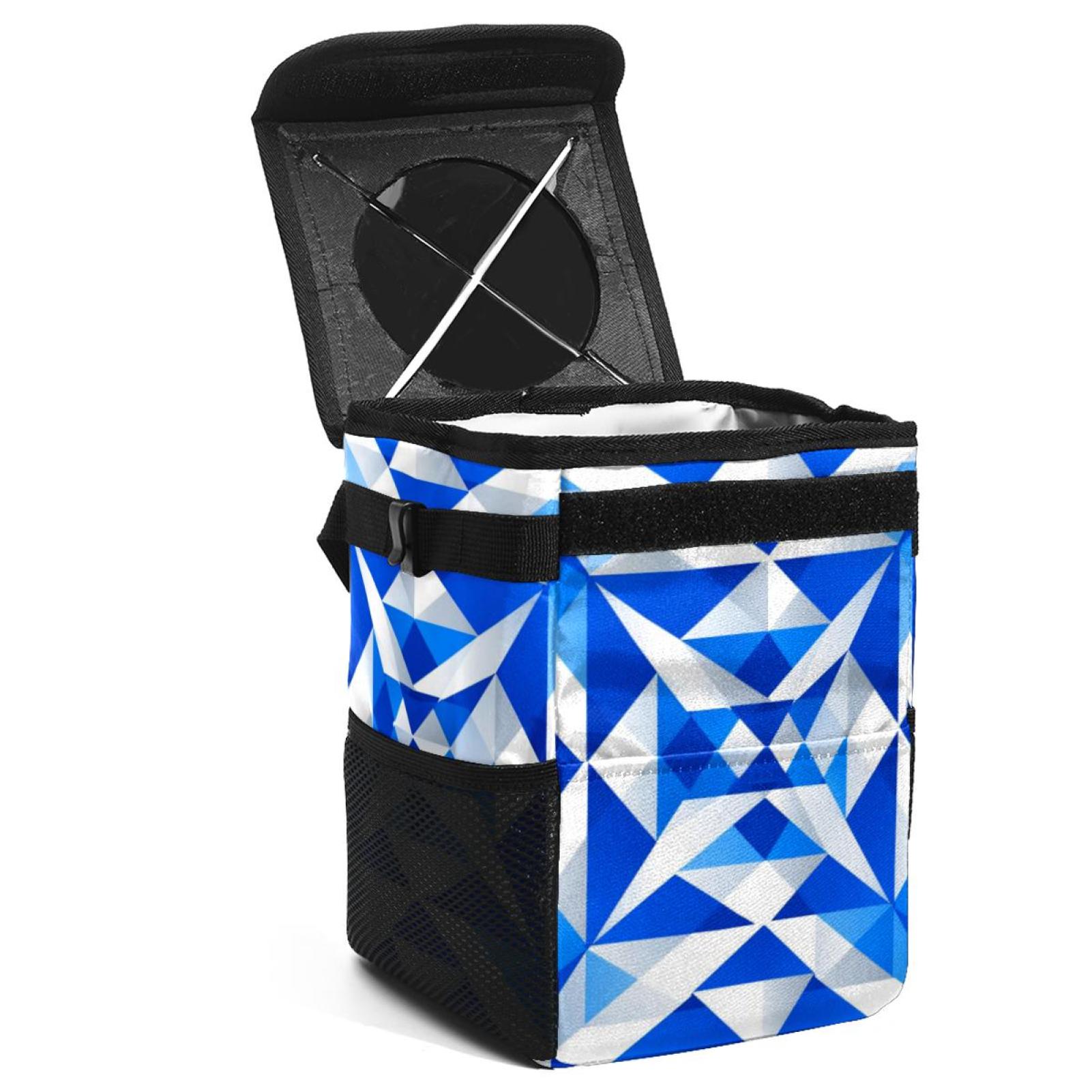 Flag of Israel Foldable Car Trash Can with Lid, Leak-proof, Hanging ...