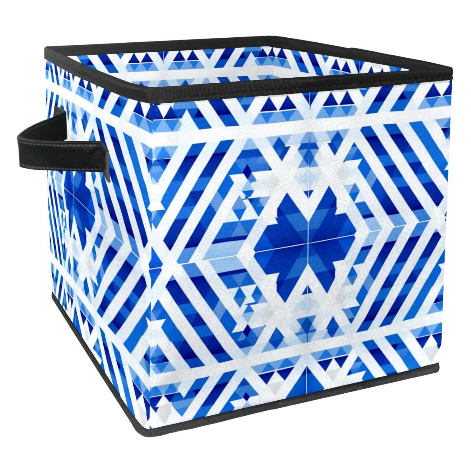Flag of Israel Foldable Storage Box with Handle, 10.8"x10.5"x10.6 ...
