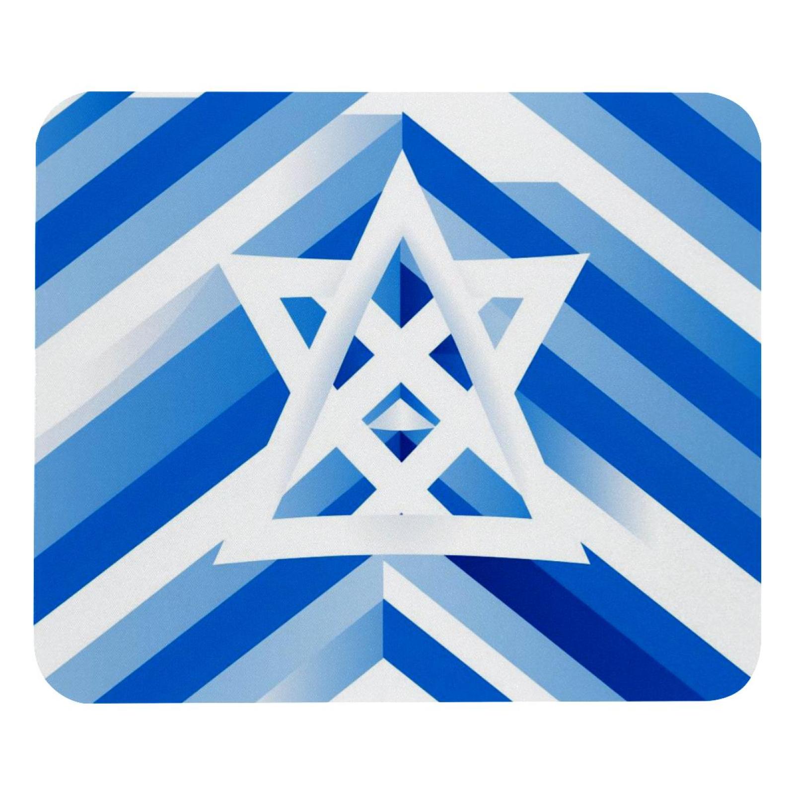 Flag of Israel Gaming Mouse Pad Desk Mat, Square 8.3x9.8 Inch Non-Slip ...