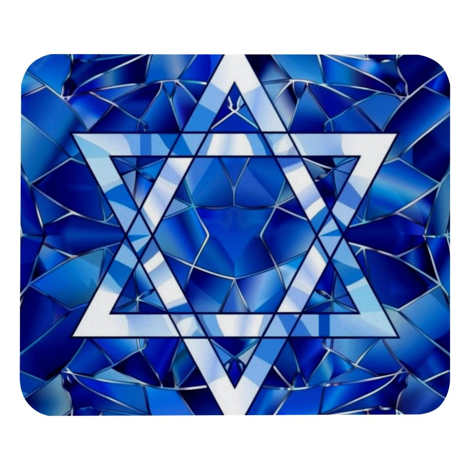 Flag of Israel Gaming Mouse Pad, Desk Mat, Square 8.3x9.8 Inch Non-Slip ...