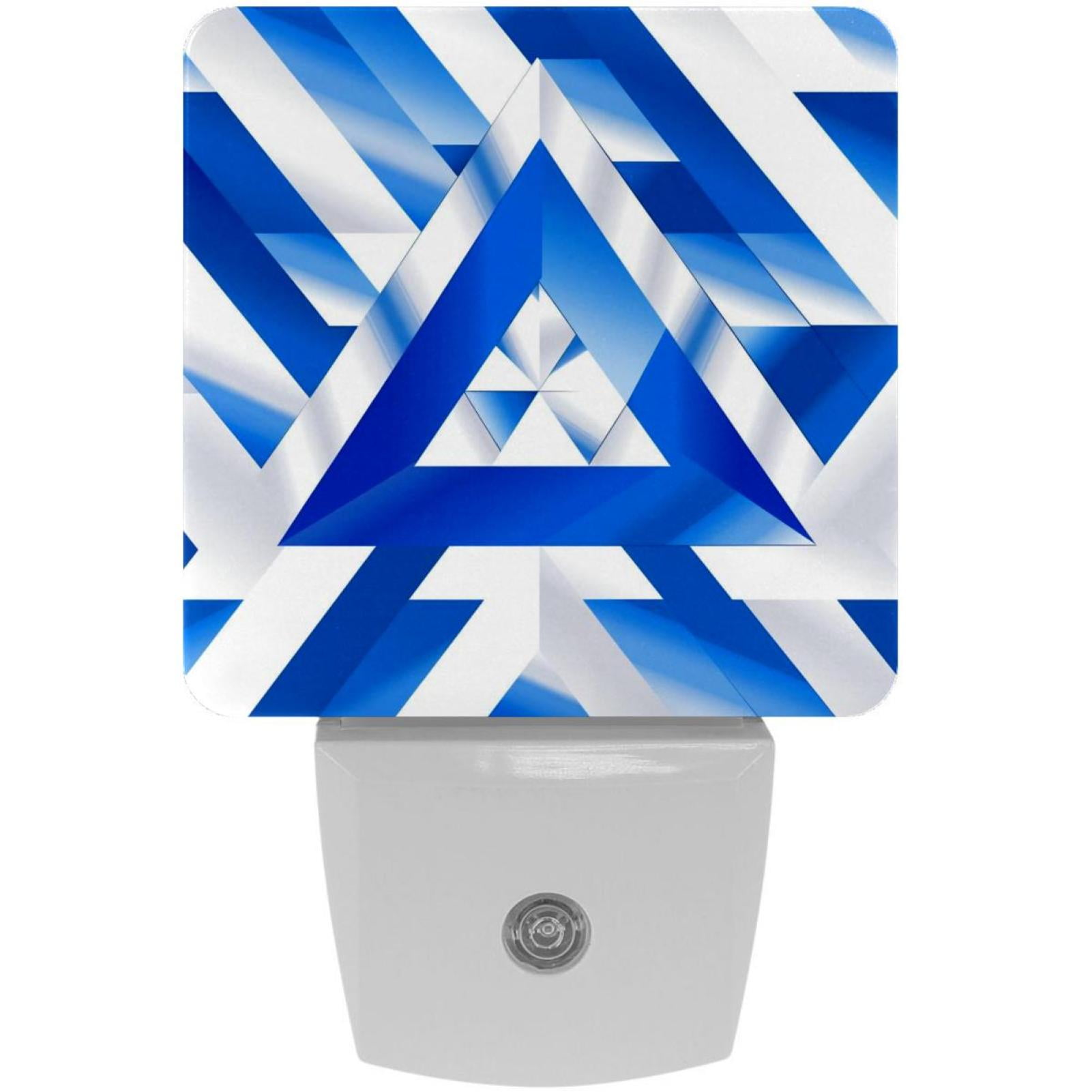 Flag of Israel LED Square Night Lights - Modern and Versatile Plug-in ...