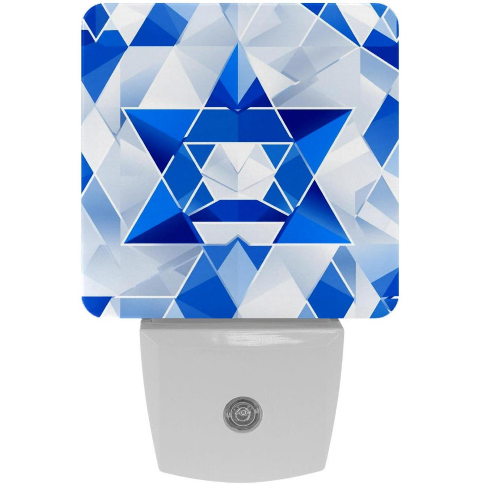 Flag of Israel LED Square Night Lights - Modern and Versatile Plug-in ...